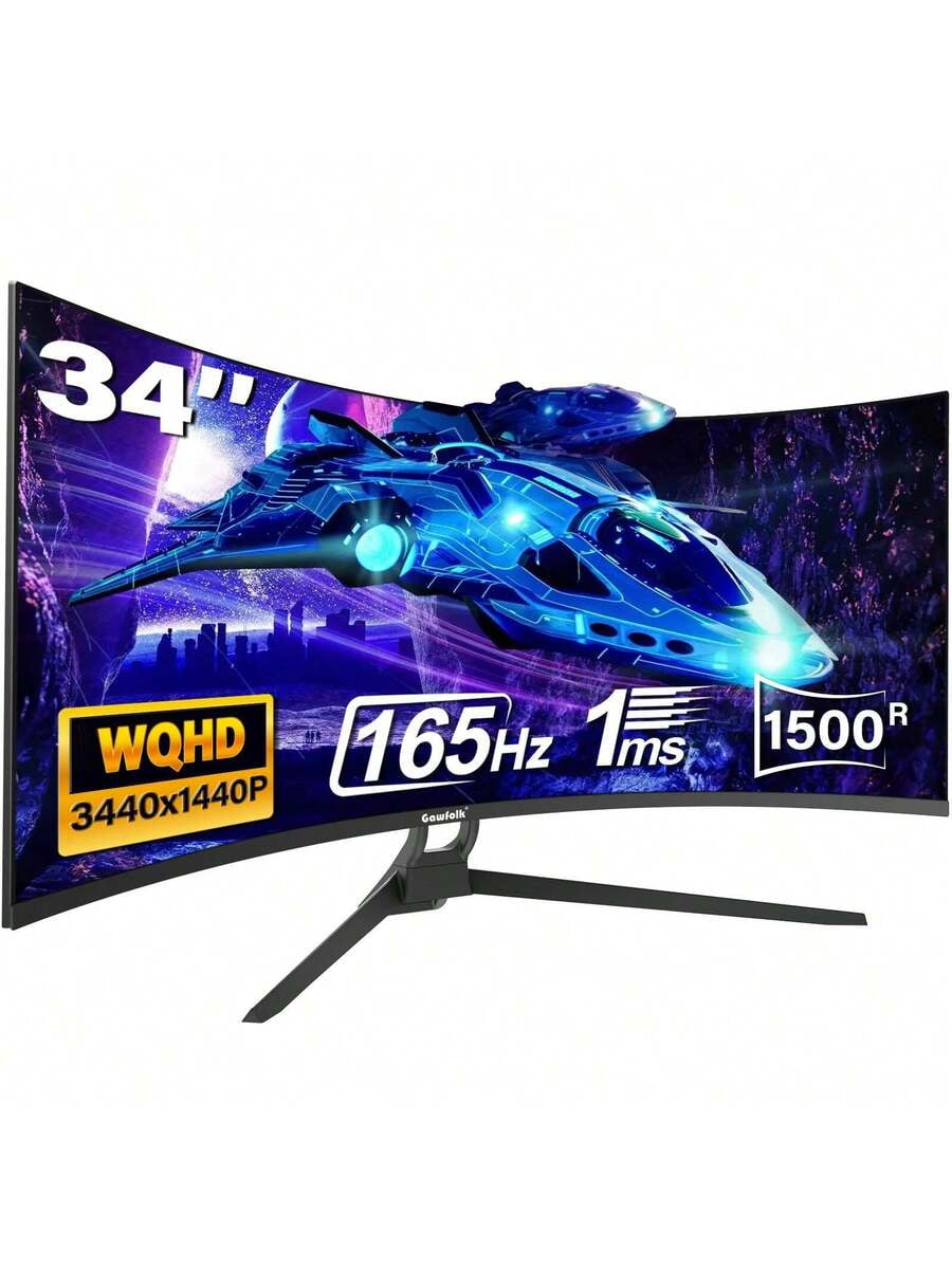 2025 New 1K Monitor – 200Hz High Refresh Rate, Sleek Straight White ...