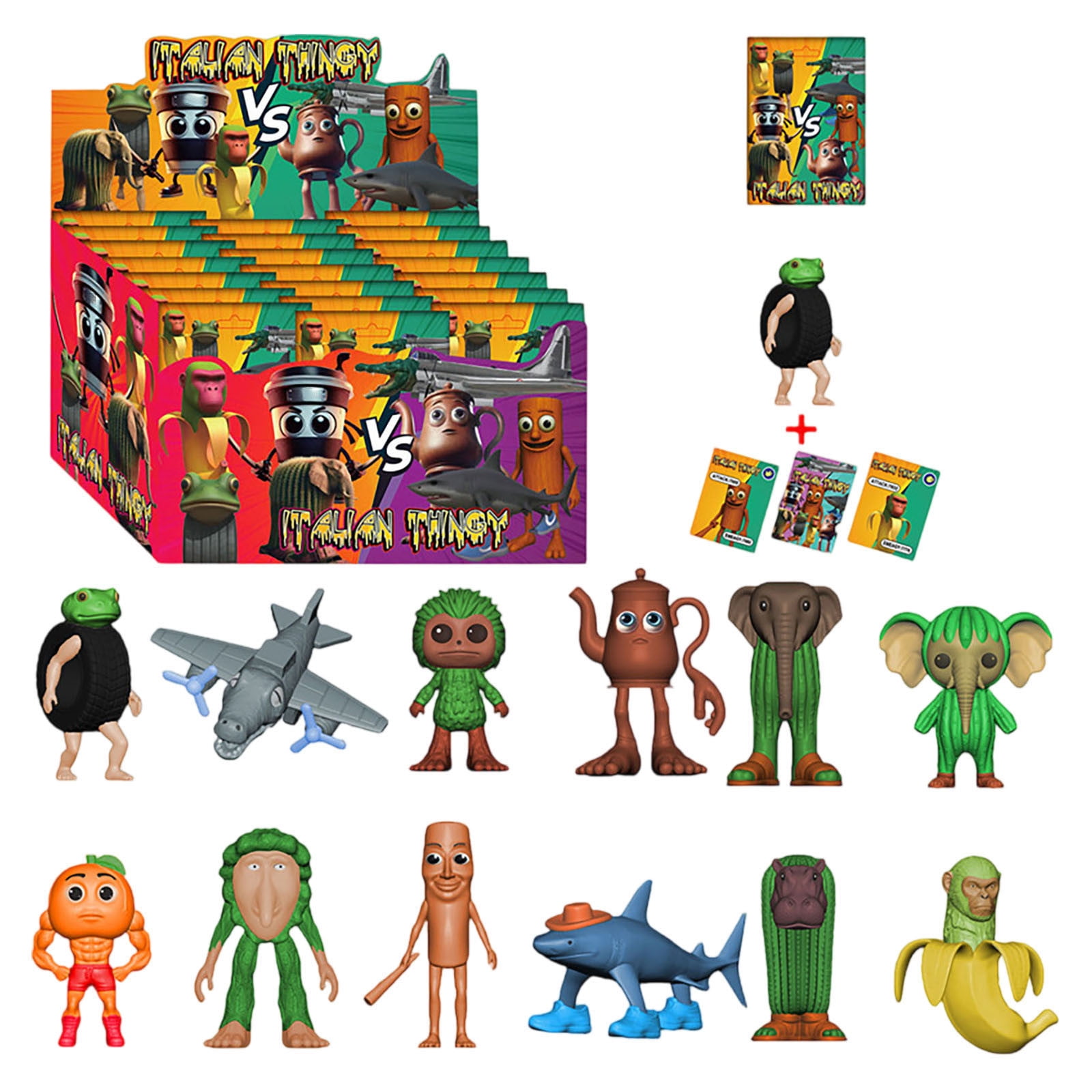 2025 New 24PCS Italian Brainrot Toys Action Figures Set, Italian ...