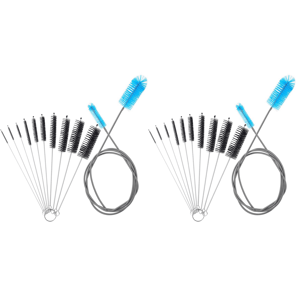 2025 New! 2X Aquarium Filter Brush Set, Flexible Double Ended Bristles ...