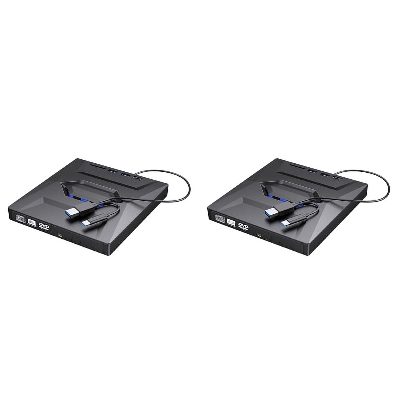 2025 New! 2X External DVD CD Writer Burner and Player Type C/USB3.0 ...