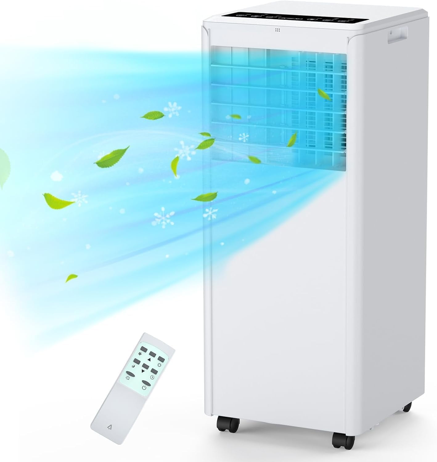 2025 New 3-In-1 Portable Air Conditioner - 8,000 BTUs, Fan, LED Display, Remote Control, Timer ...