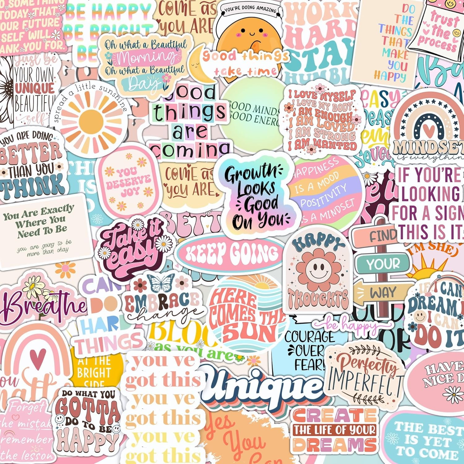 2025 New 305PCS Affirmation Stickers, Holographic Sticker Pack ...