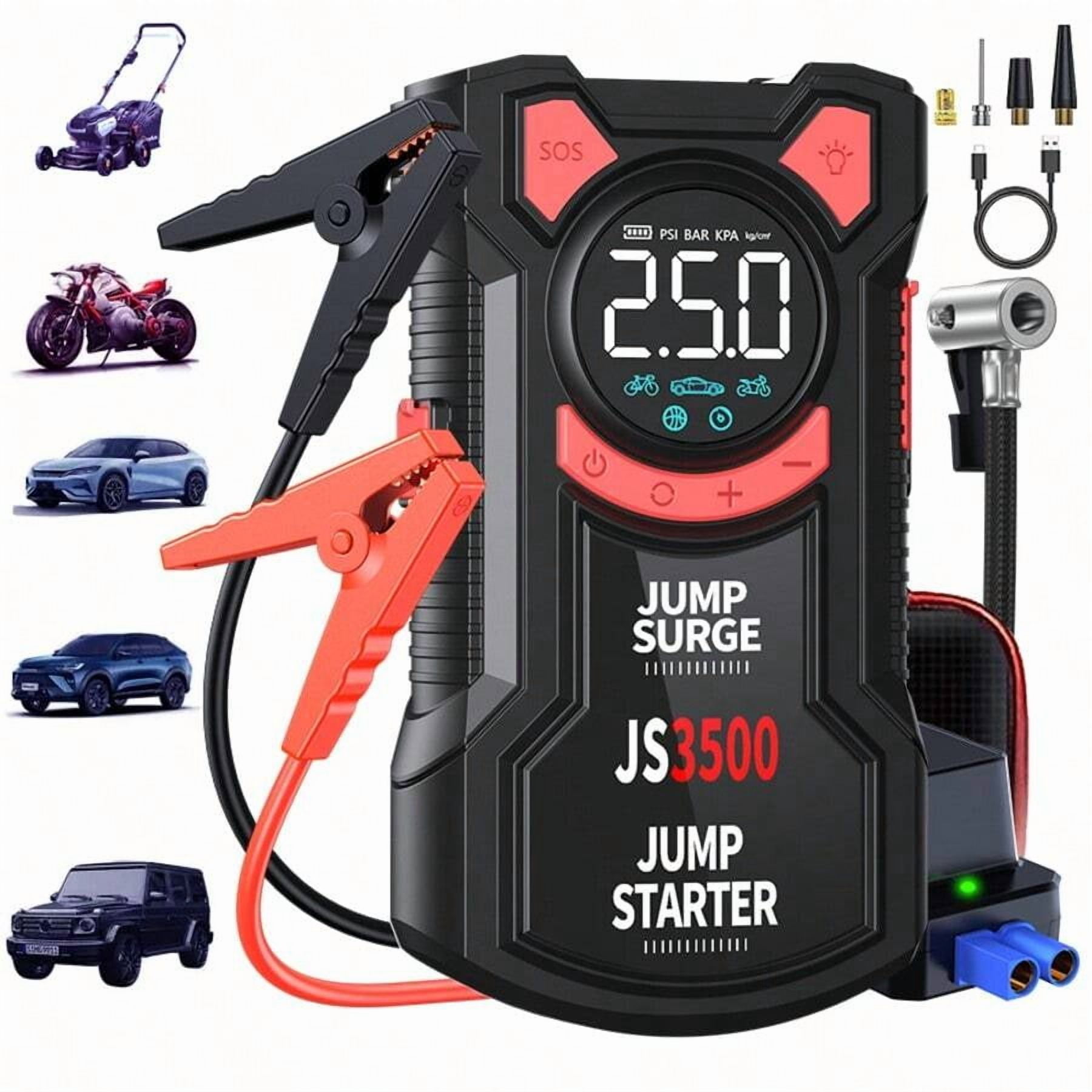 2025 New 3500A Car Jump Starter With Air Compressor, 150PSI Beta01 ...