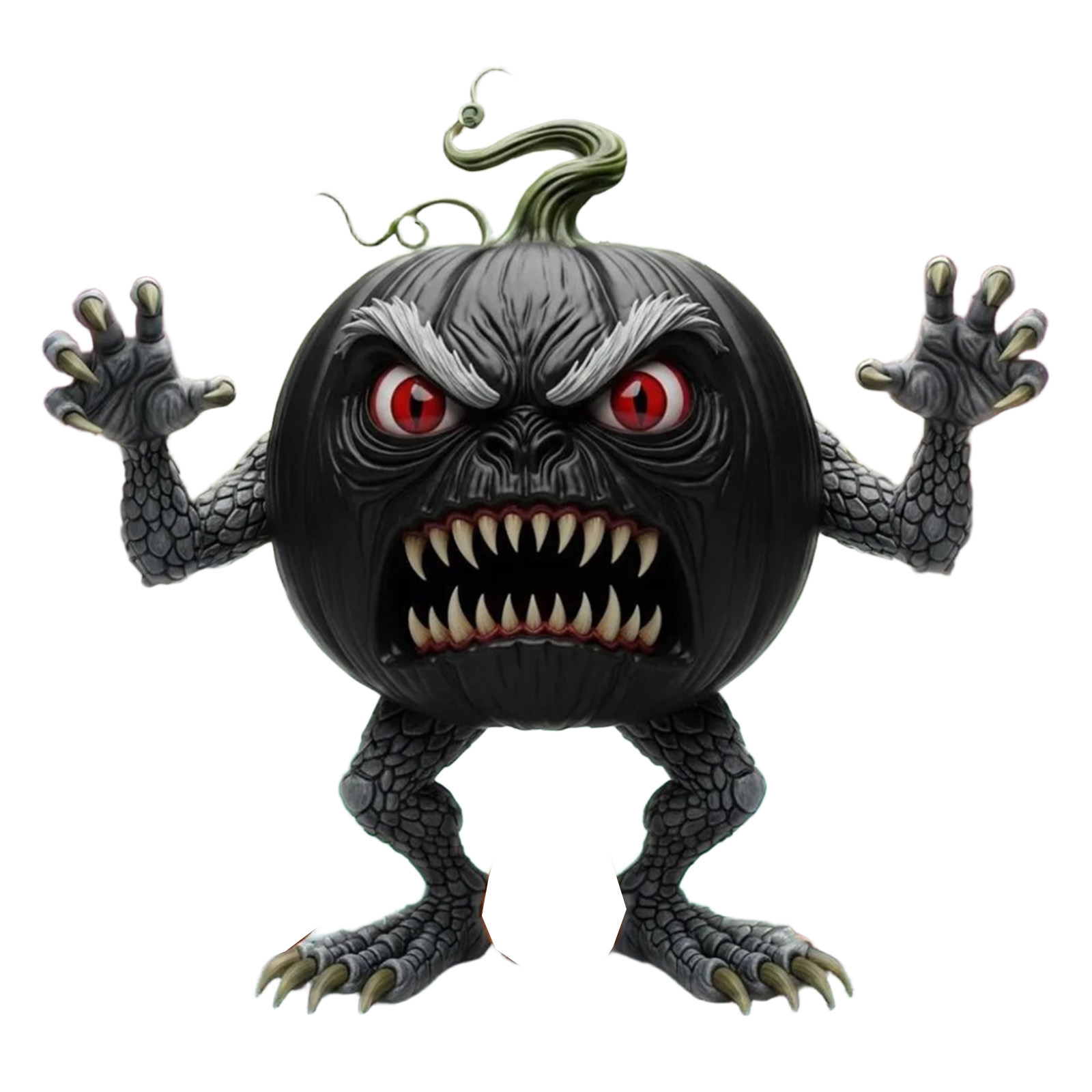 2025 New 3D Painted Halloween Mutant Pumpkin Monster Figurine,Halloween ...