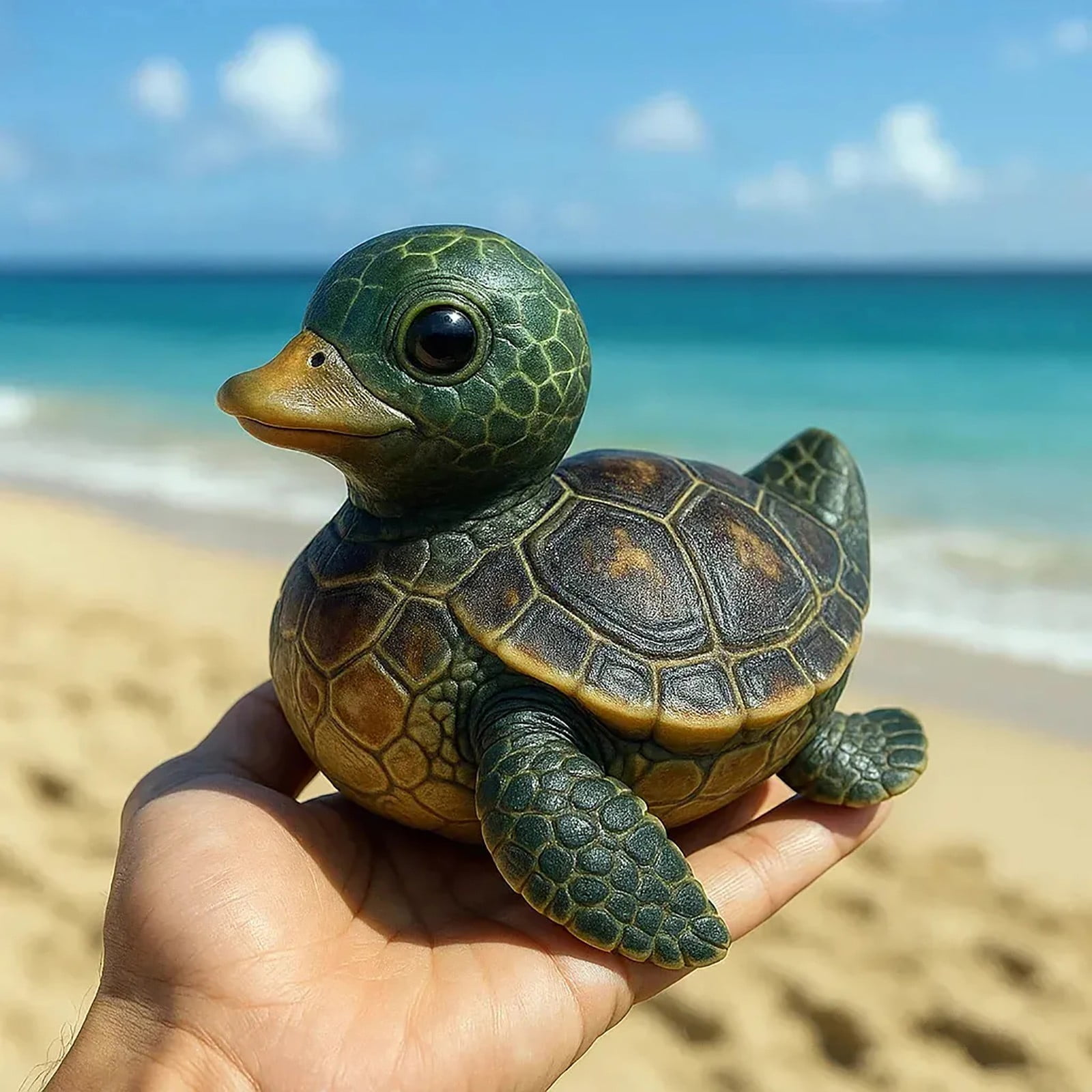 2025 New! 4 Inch Realistic 3D Resin Ocean Duck Ornament - Car & Desktop ...