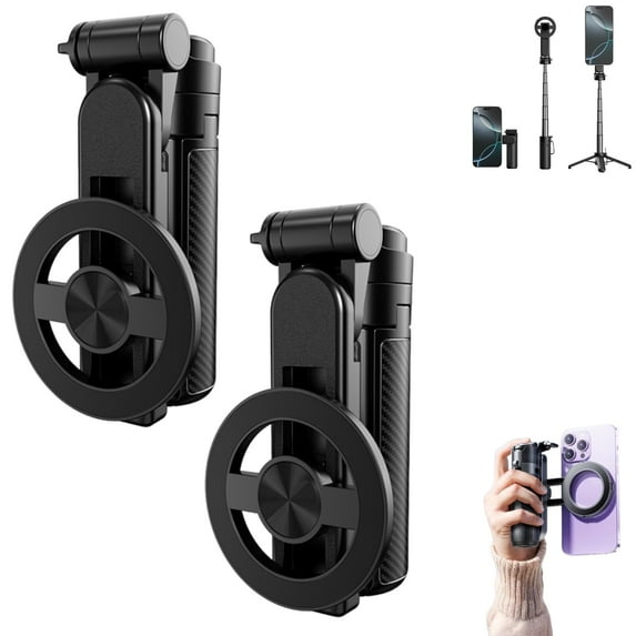 2025 New 4-in-1 Multifunctional 360° Rotation Magnetic Selfie Stick ...