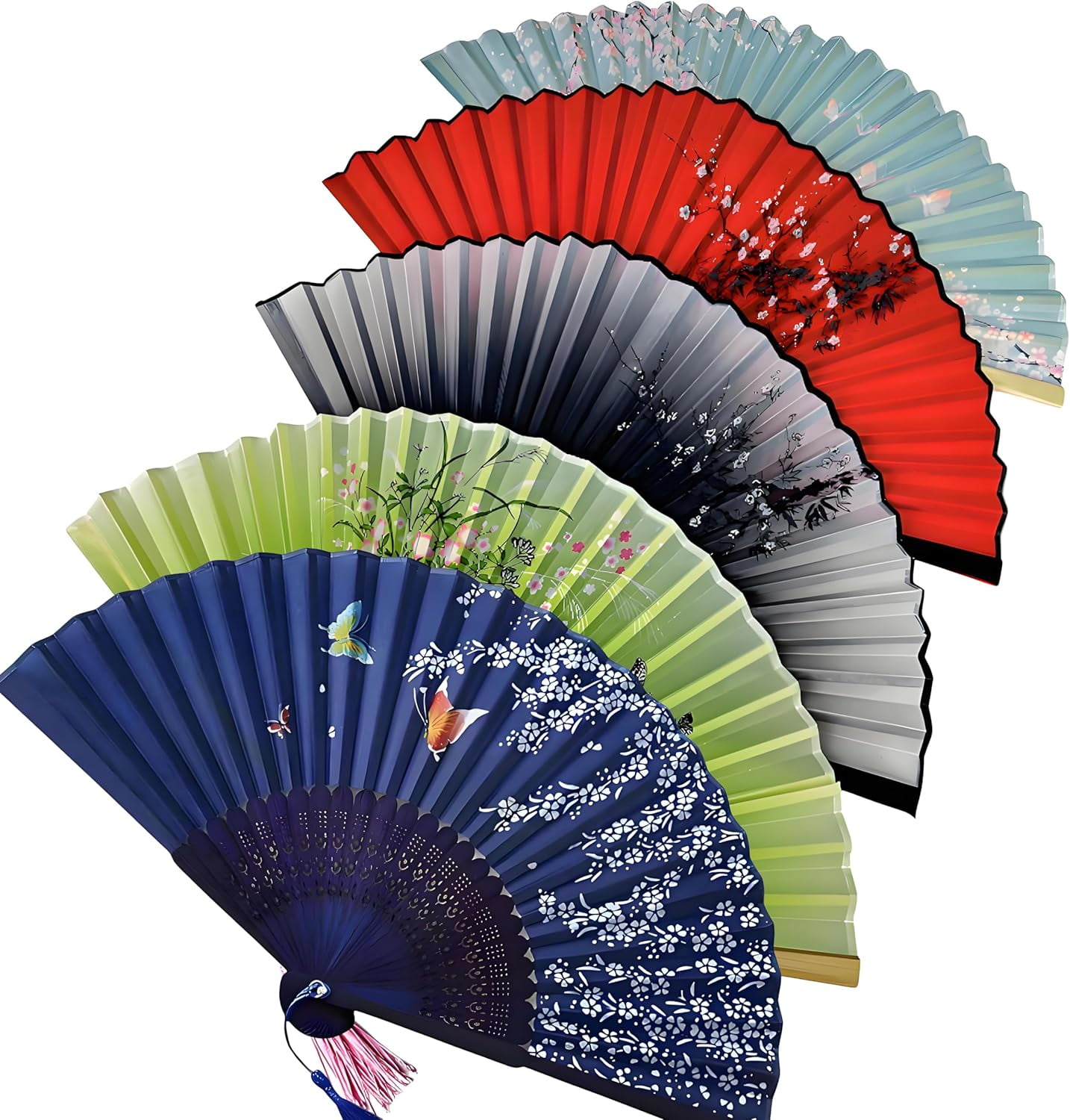 2025 New 5Pack Folding Hand Fans Not for Popping Hand Fan & Clap Fans ...