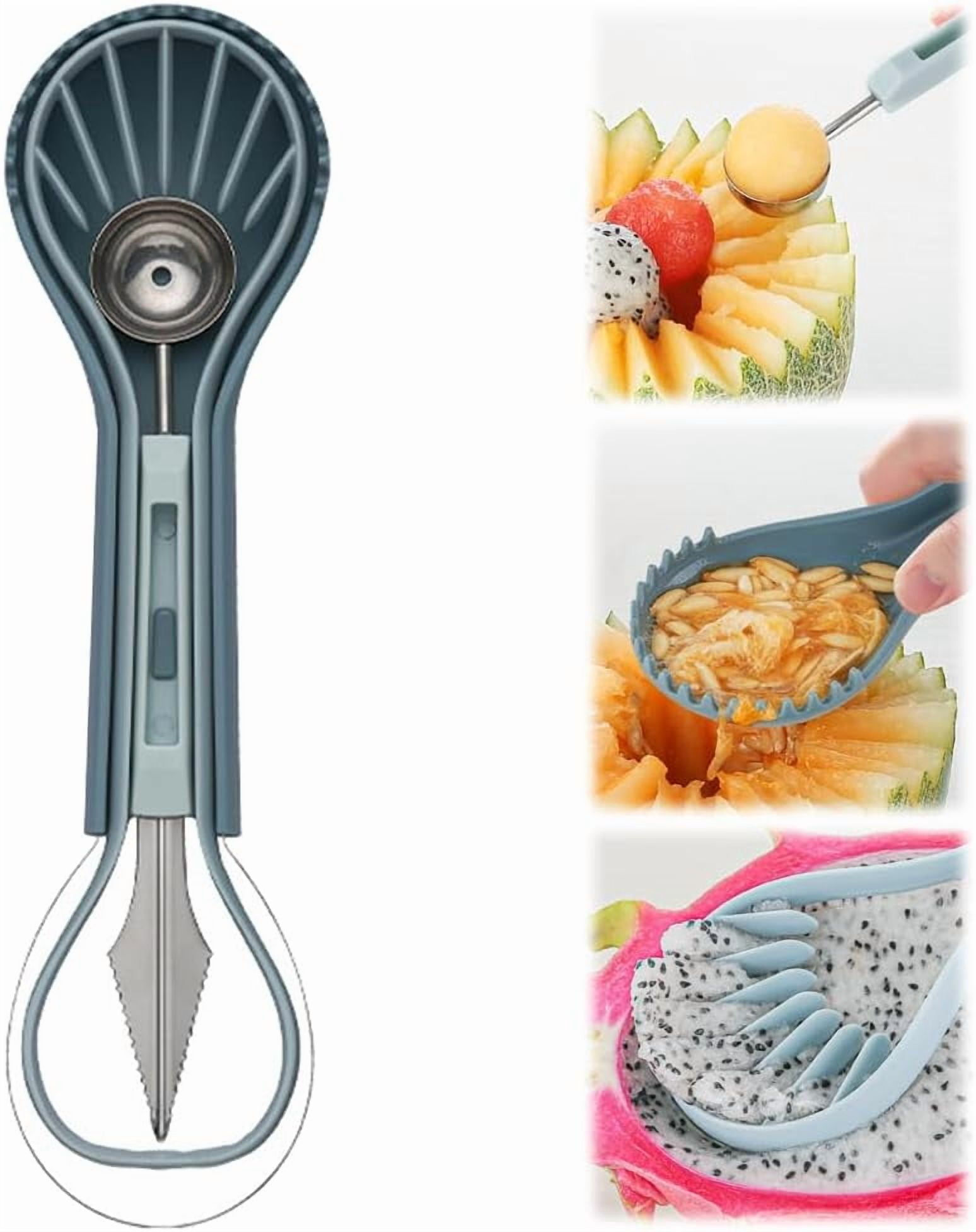 2025 New 6 in 1 Fruit Cutter Melon Baller Scoop Set, 2025 New ...