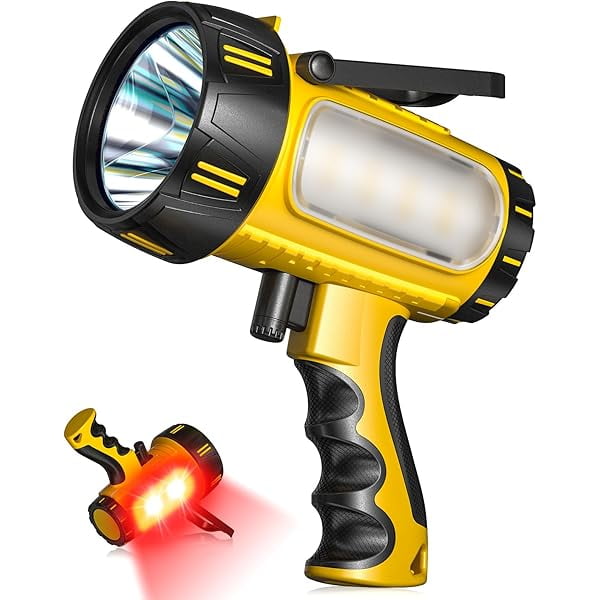 2025 New 6 Modes Super Bright 2000000 Lumens Rechargeable Spotlight,LED ...