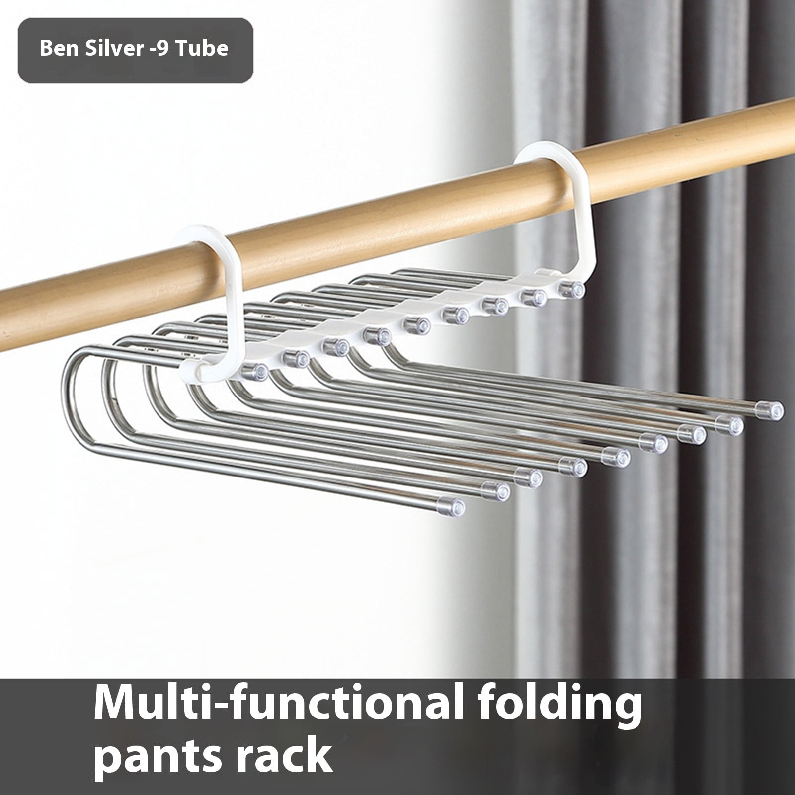 2025 New 9 Layer Pants Hangers Space Saving Functional Pants Racks ...