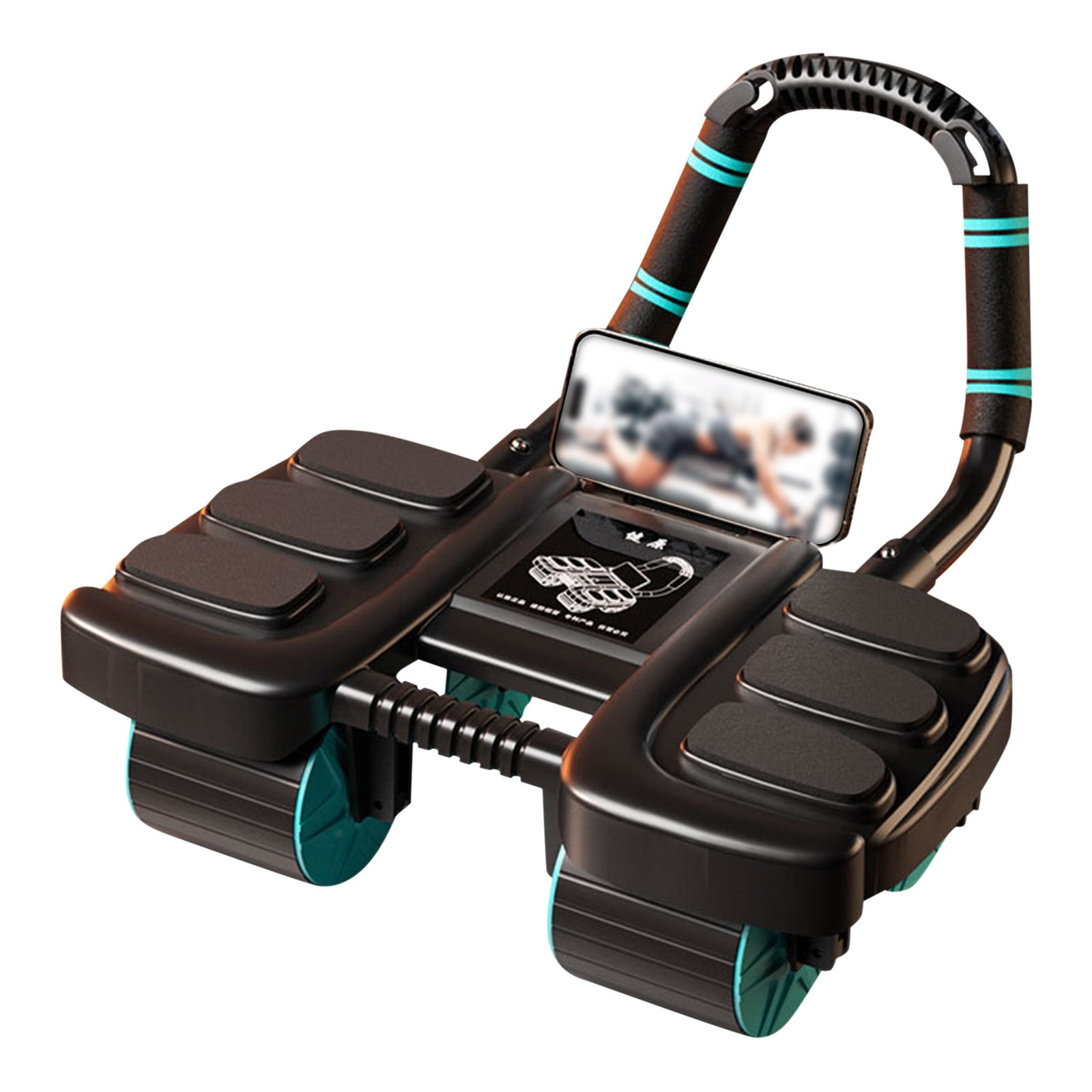 2025 New Ab 4-Wheel Roller with Elbow Support - Automatic Rebound ...