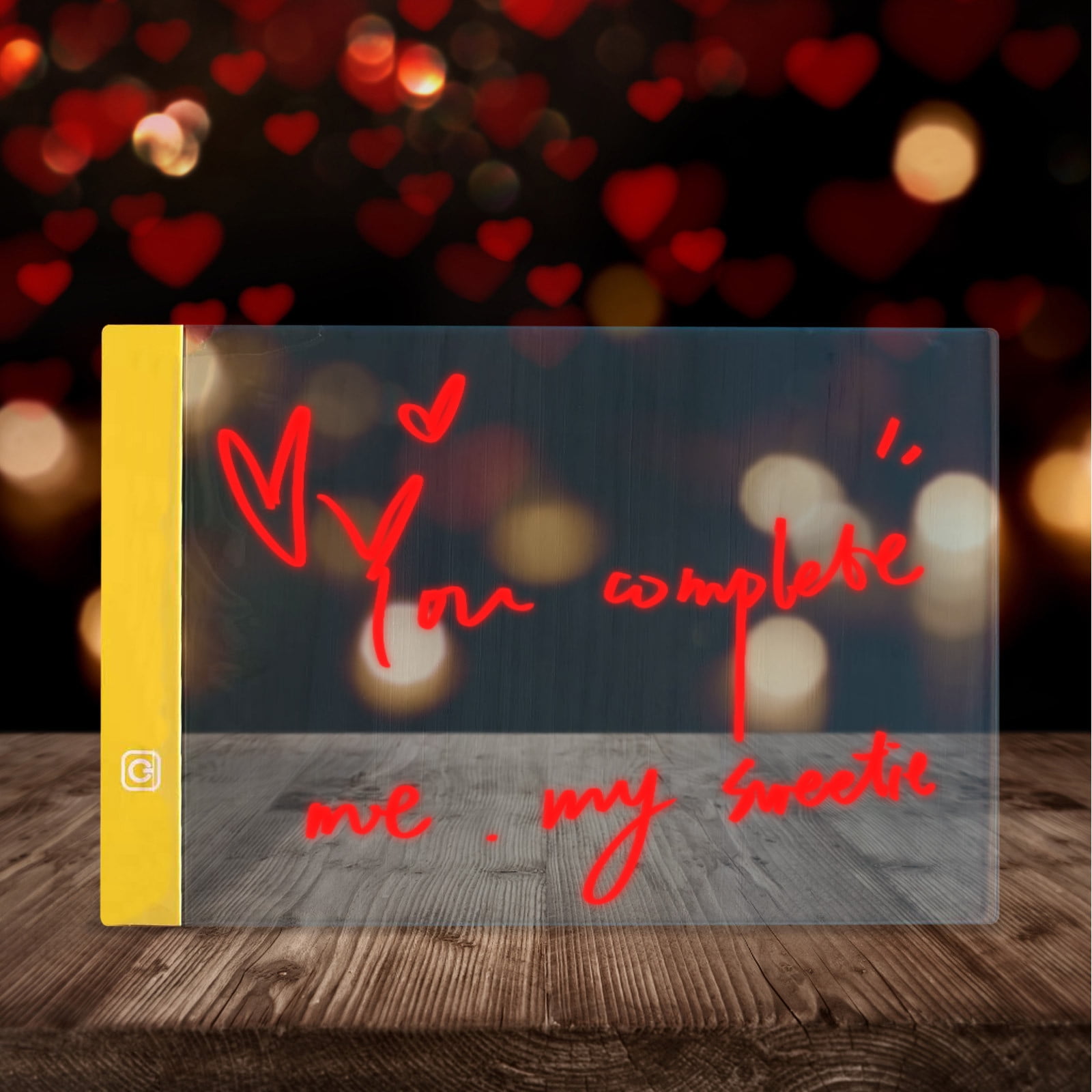 2025 New Acrylic Dry Erase Board with Light UpLED Note Board, Light Up ...