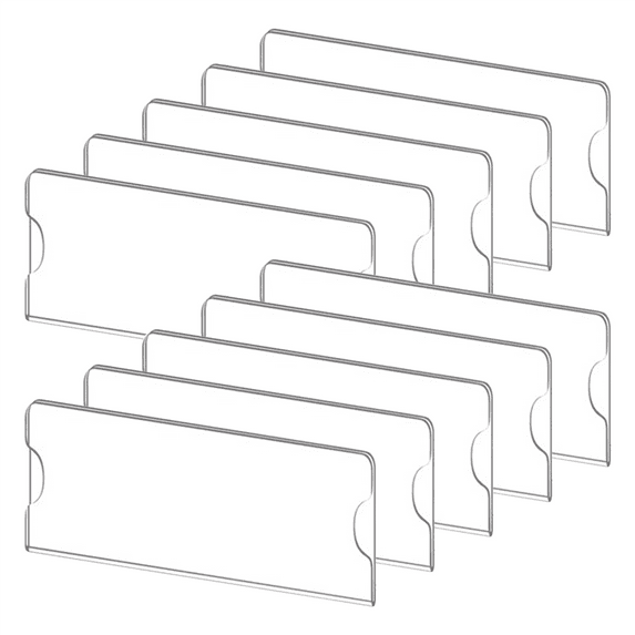 2025 New! Acrylic Name Plate Holder Premium, 2X8 Inch,Clear Plastic ...