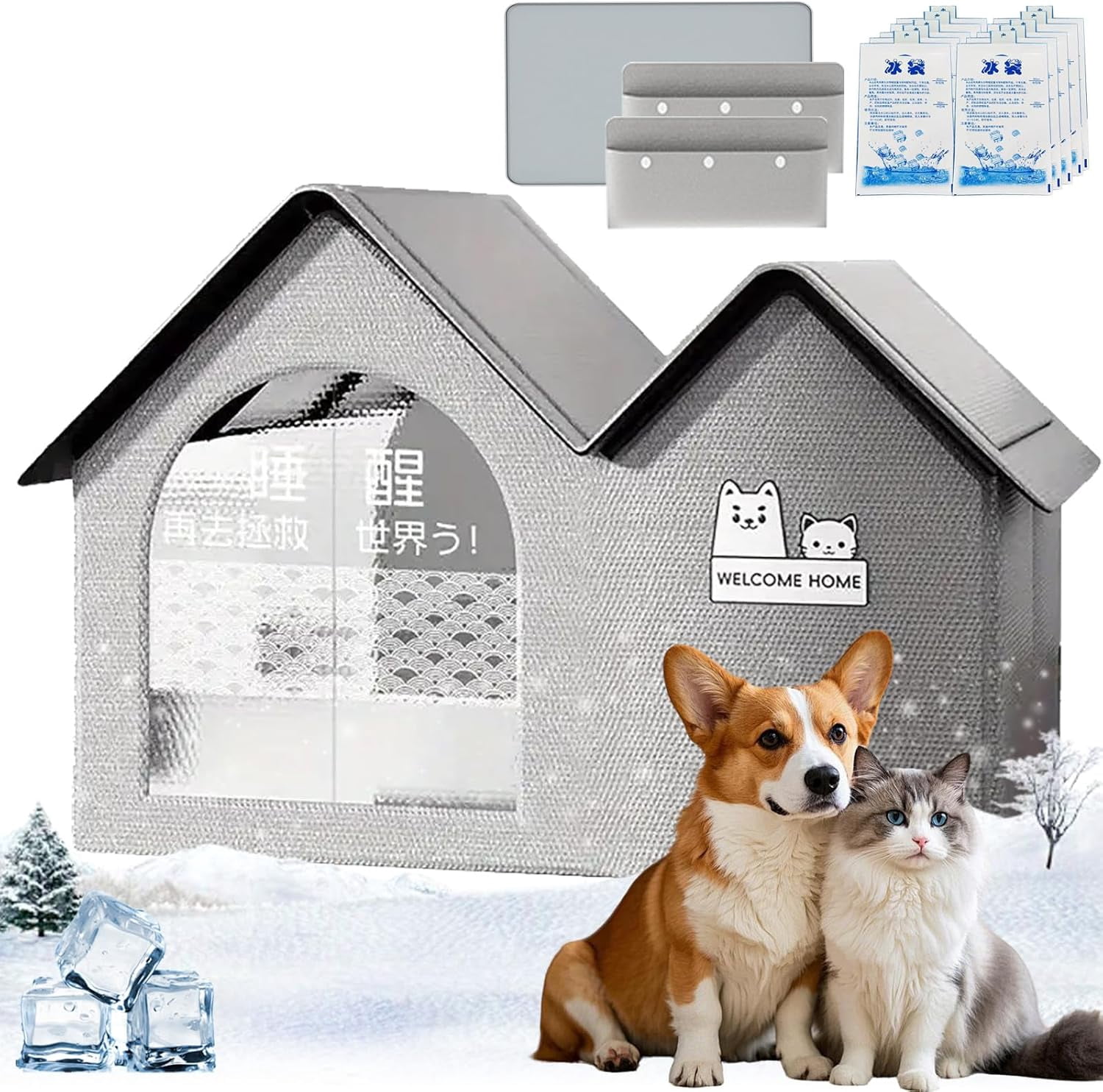2025 New Air Conditioner Cat House,Air Conditioned Dog House,Dog House ...