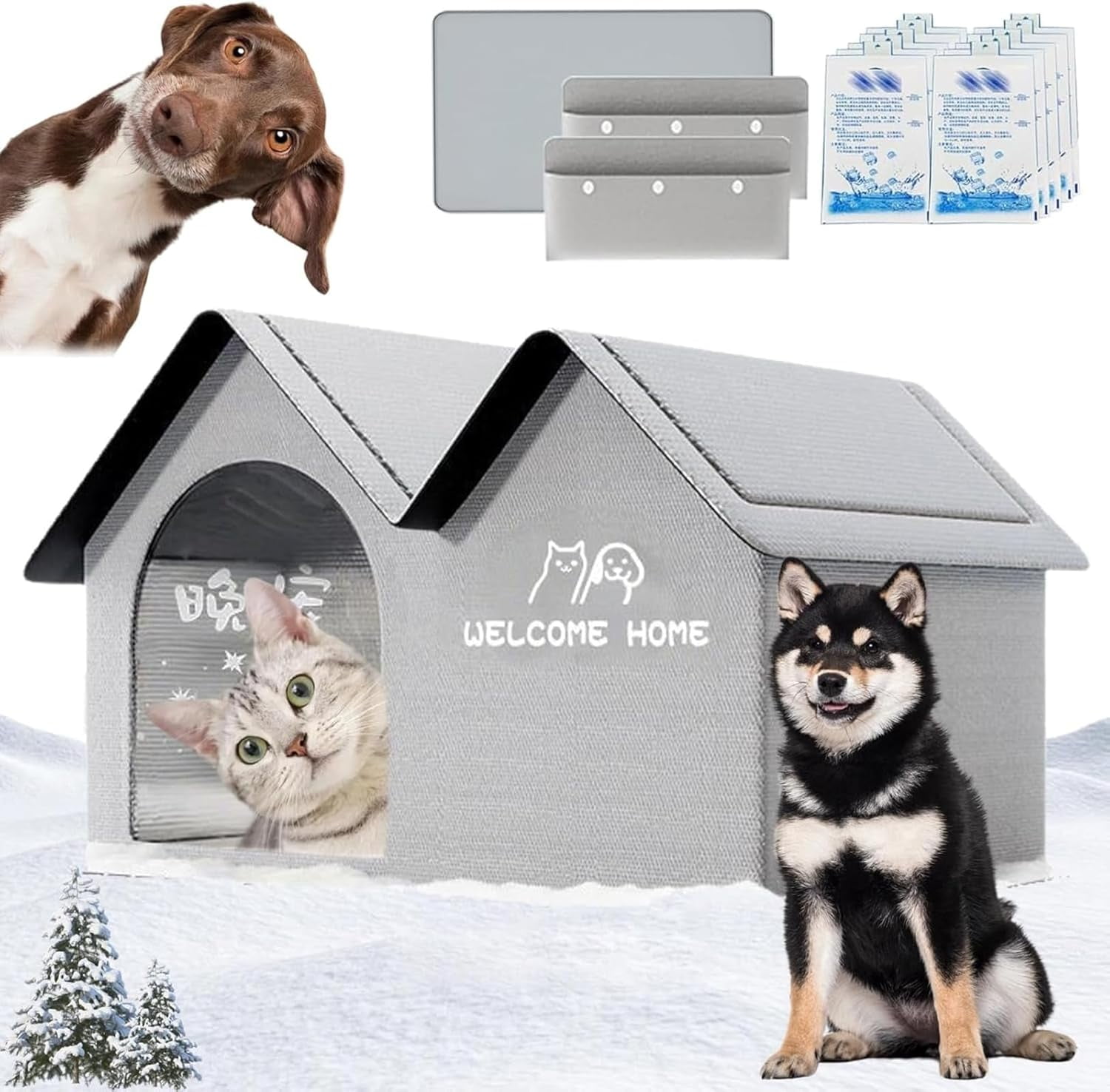 2025 New Air Conditioner Cat House,Air Conditioned Dog House, pet House ...