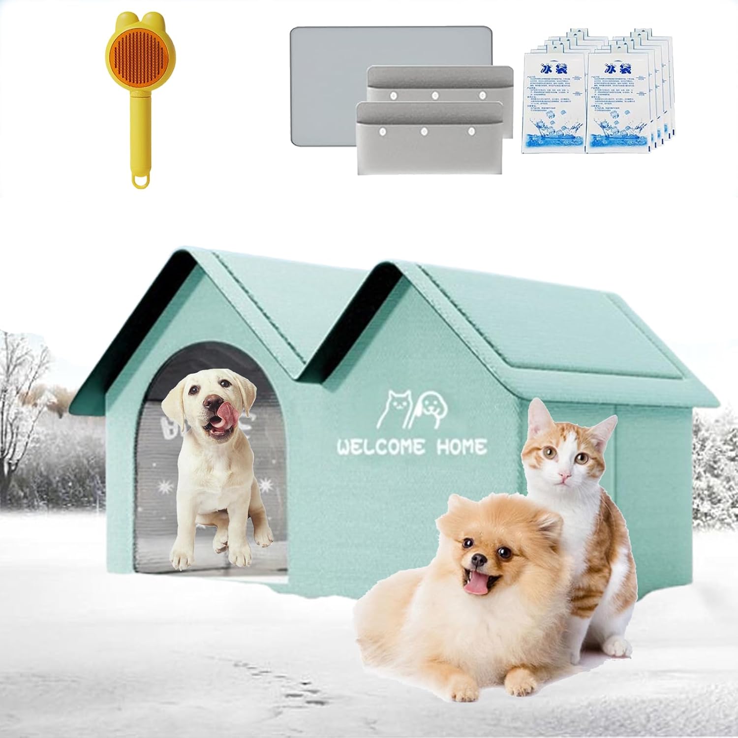 2025 New Air Conditioner Cat House,Air Conditioned House,Dog House with ...