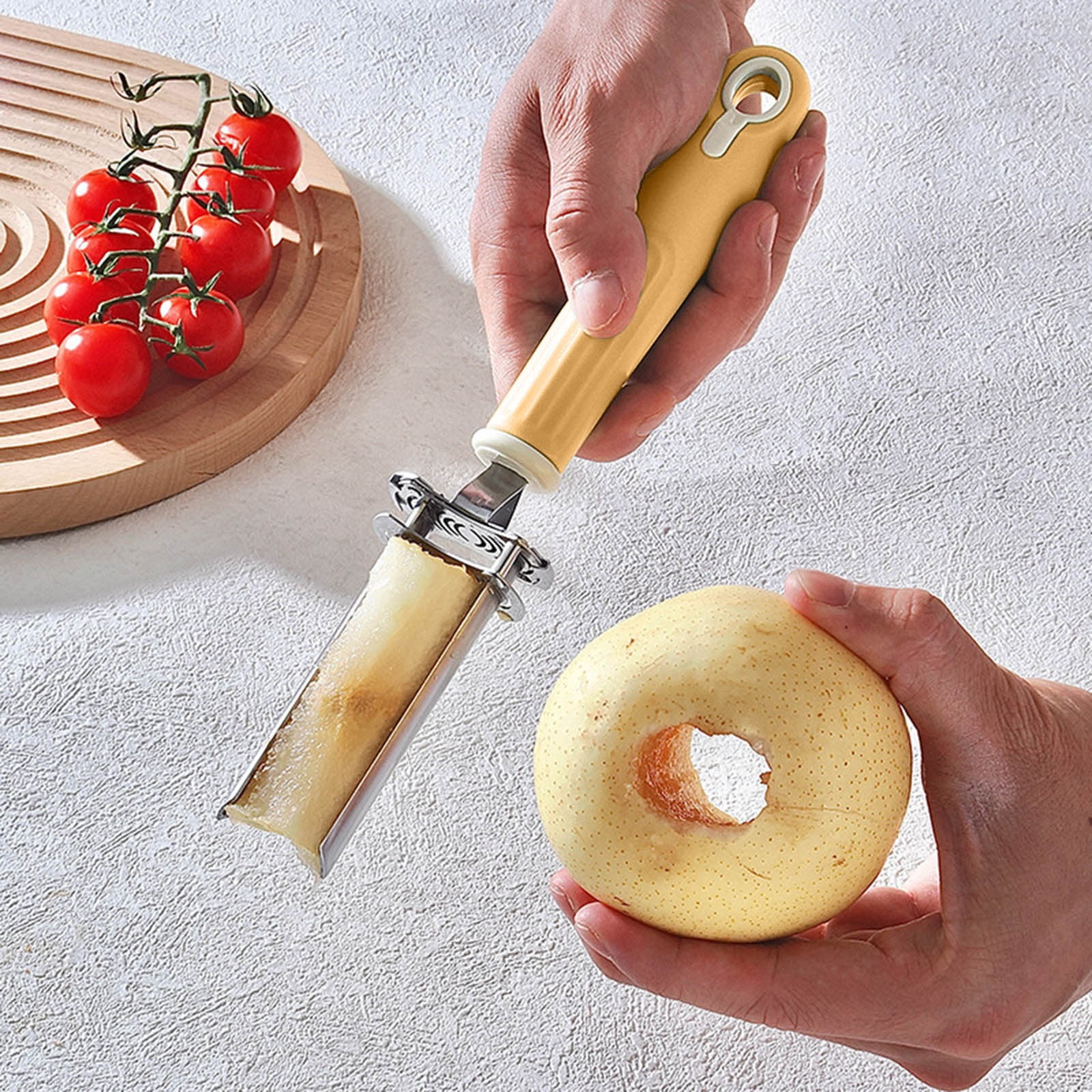 2025 New Apple Corer, 2-in-1 Stainless Steel Pepper Corer Remover, Adjustable Corer Tool for ...
