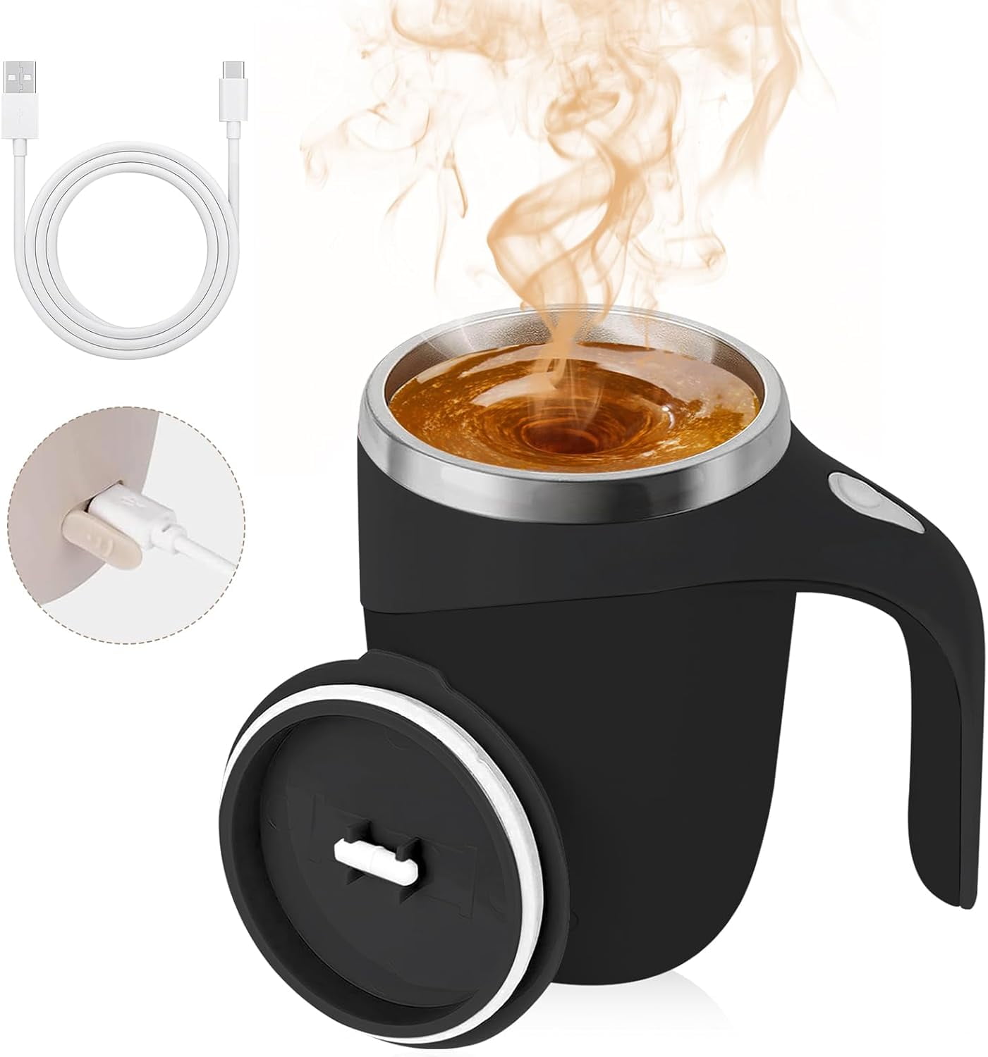 2025 New Automatic Self Stirring Mug - Magnetic Stirrer for Milk ...