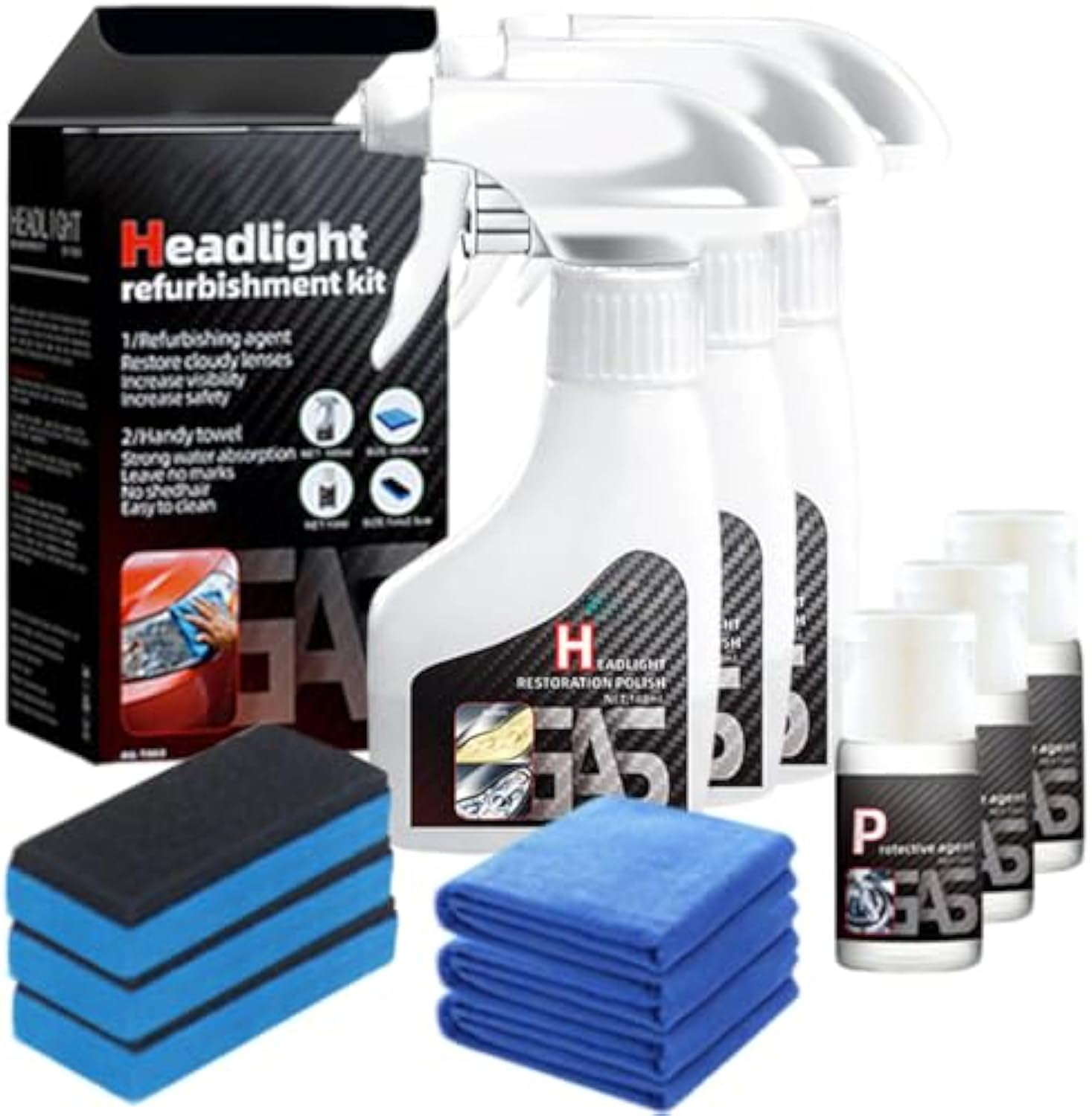 2025 New Automotive Headlamp Restoration Fluid, Pro Headlight ...