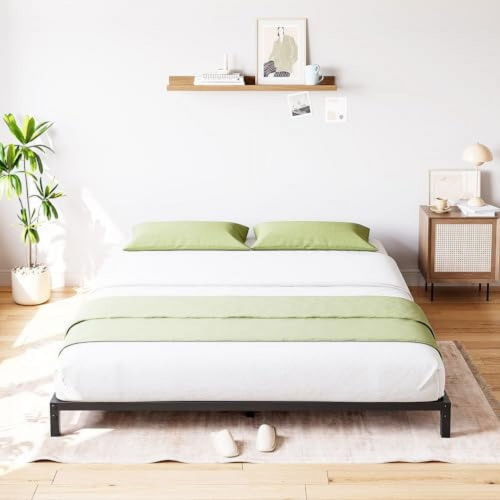 2025 New Bed Frame No Box Spring Needed, Heavy Duty Metal Platform Bed ...