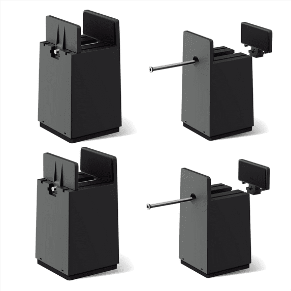 2025 New! Bed Risers, 4 Inch Adjustable Desk Riser Blocks with Screw ...