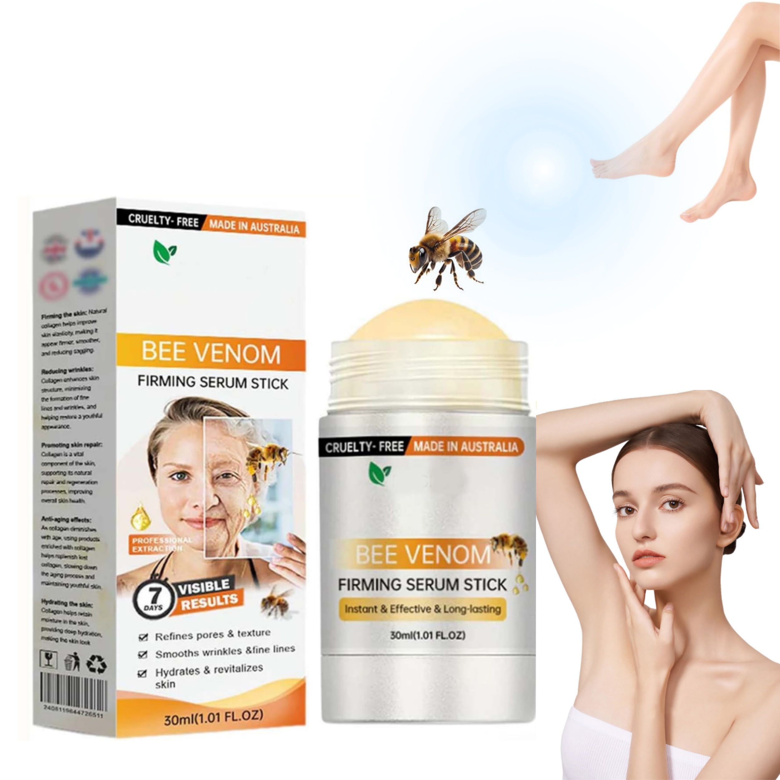 2025 New Bee VénÂ®om Firming Serum Stick Bee VénÂ®om Skin Firming Cream ...