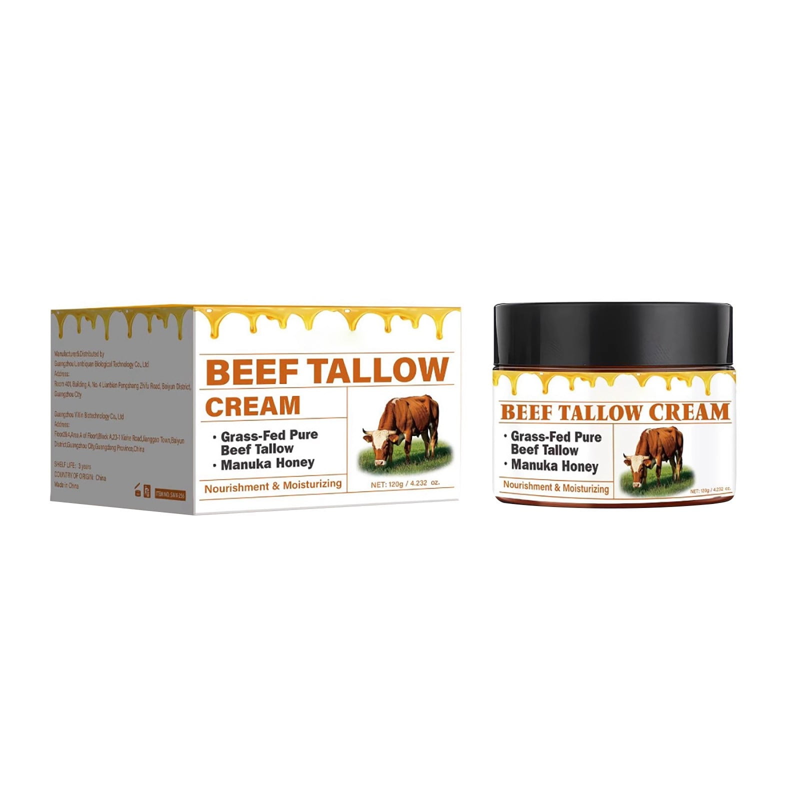 2025 New Beef Tallow Cream With Grass-Fed Pure Beef Tallow&Manuka Honey ...