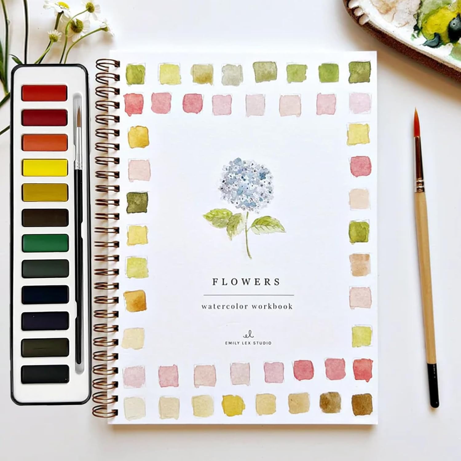 2025 New Beginner-Friendly Watercolor Workbook, Watercolor Painting Kit ...