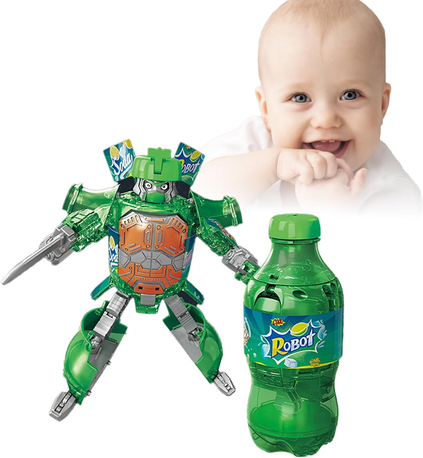 2025 New Beverage Bottles Transformer Robot Toys, Soda Can Transforming ...