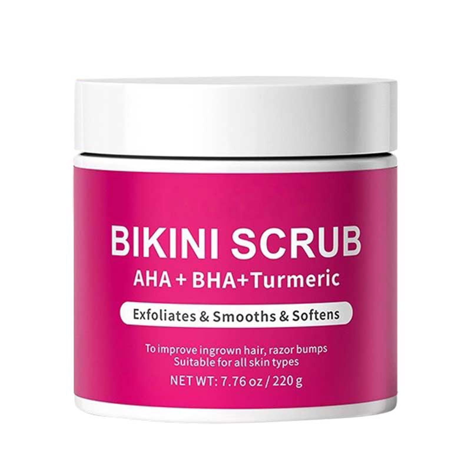 2025 New Bikini Area Exfoliator, with AHA+BHA & Turmeric, Ingrown Hair ...