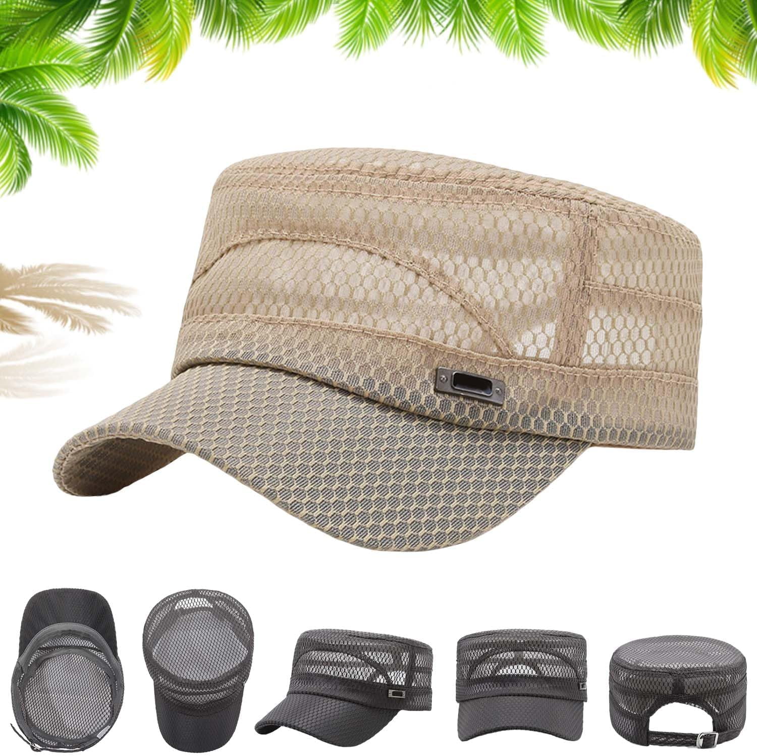 2025 New Blaciokamith Summer Hat for Men, Summer Quick Dry Breathable ...