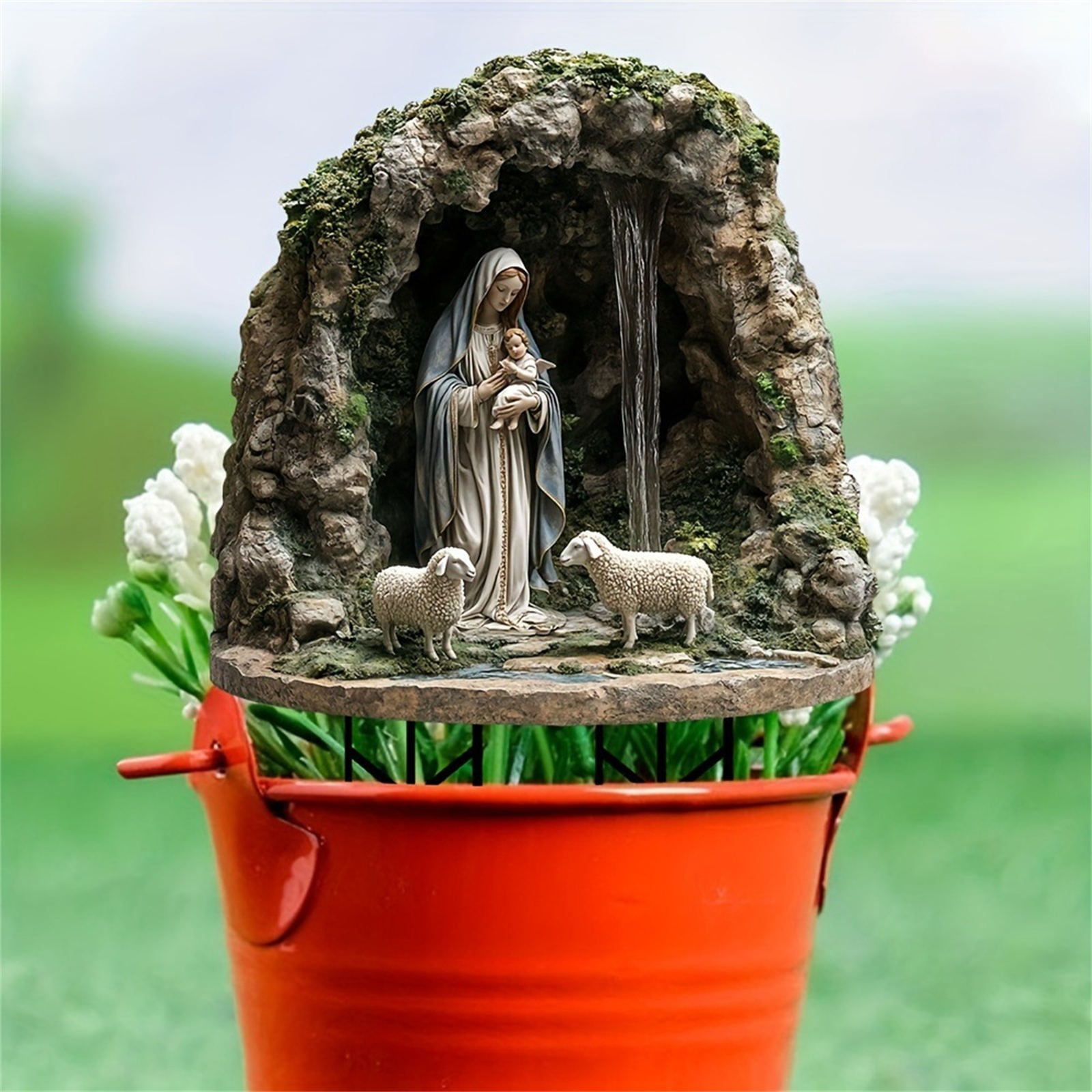 2025 New Bohemian Style Virgin Mary And Statue Acrylic Outdoor Garden ...