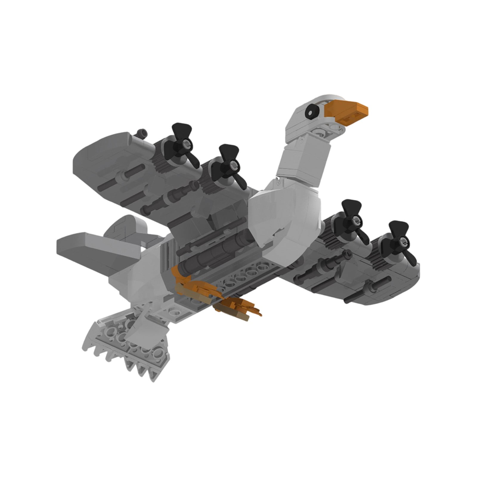 2025 New Bombombini Gusini Italian Brainrot Assembly Building Block Toy ...