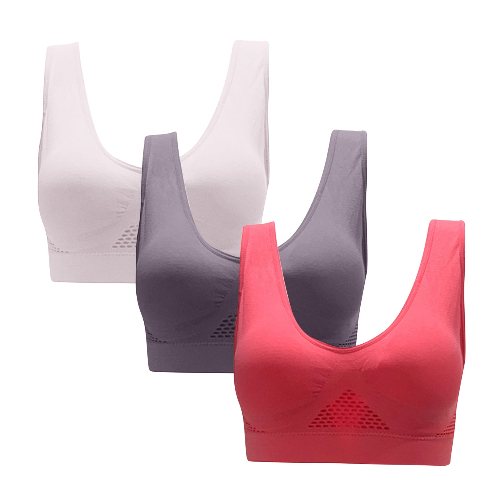 2025 New Bras for Women,3PCS Breathable Cool Liftup Air Bra Plus Size ...