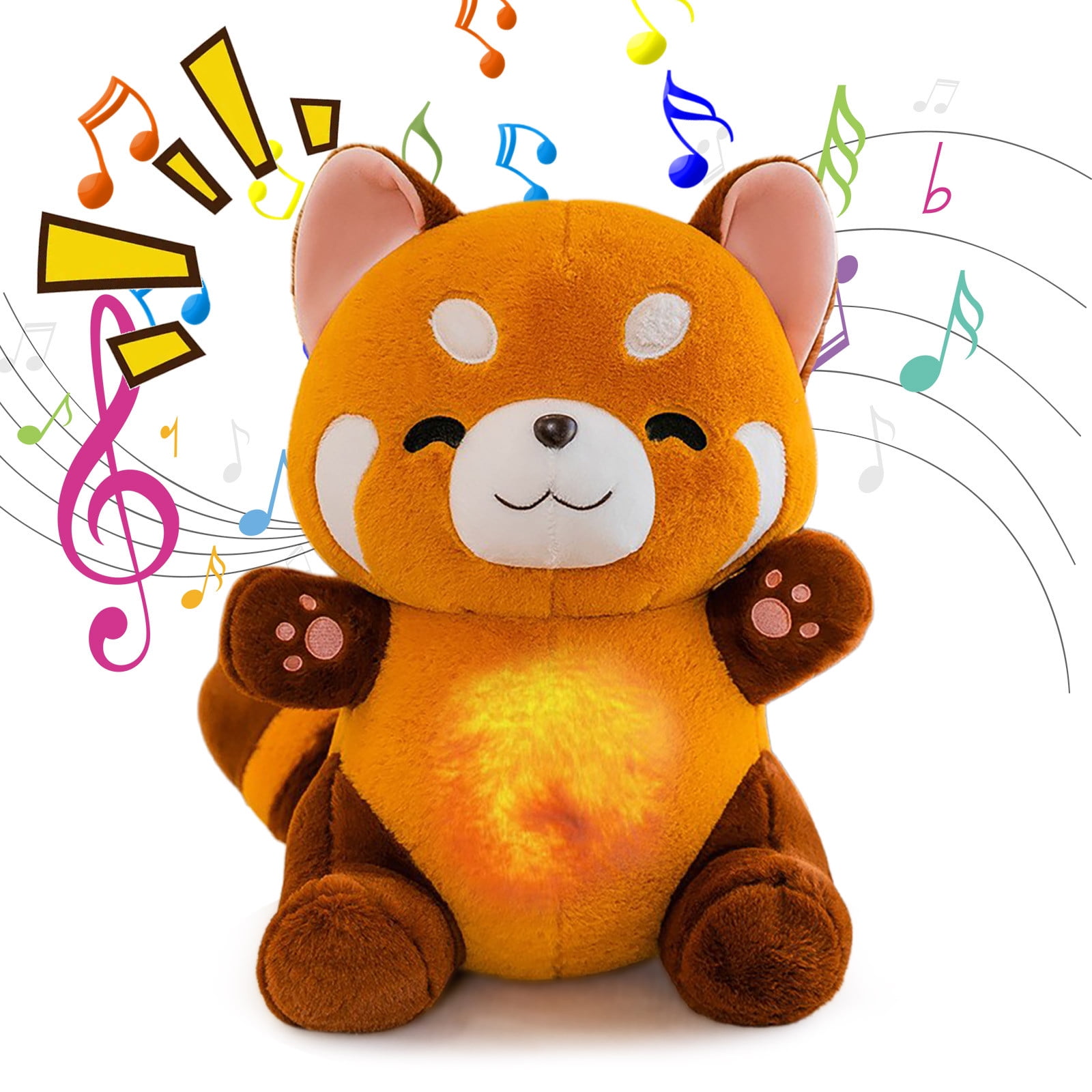 2025 New Breathing Stuffed Animal, Soothe Snuggle Bear Plush, Soothing ...