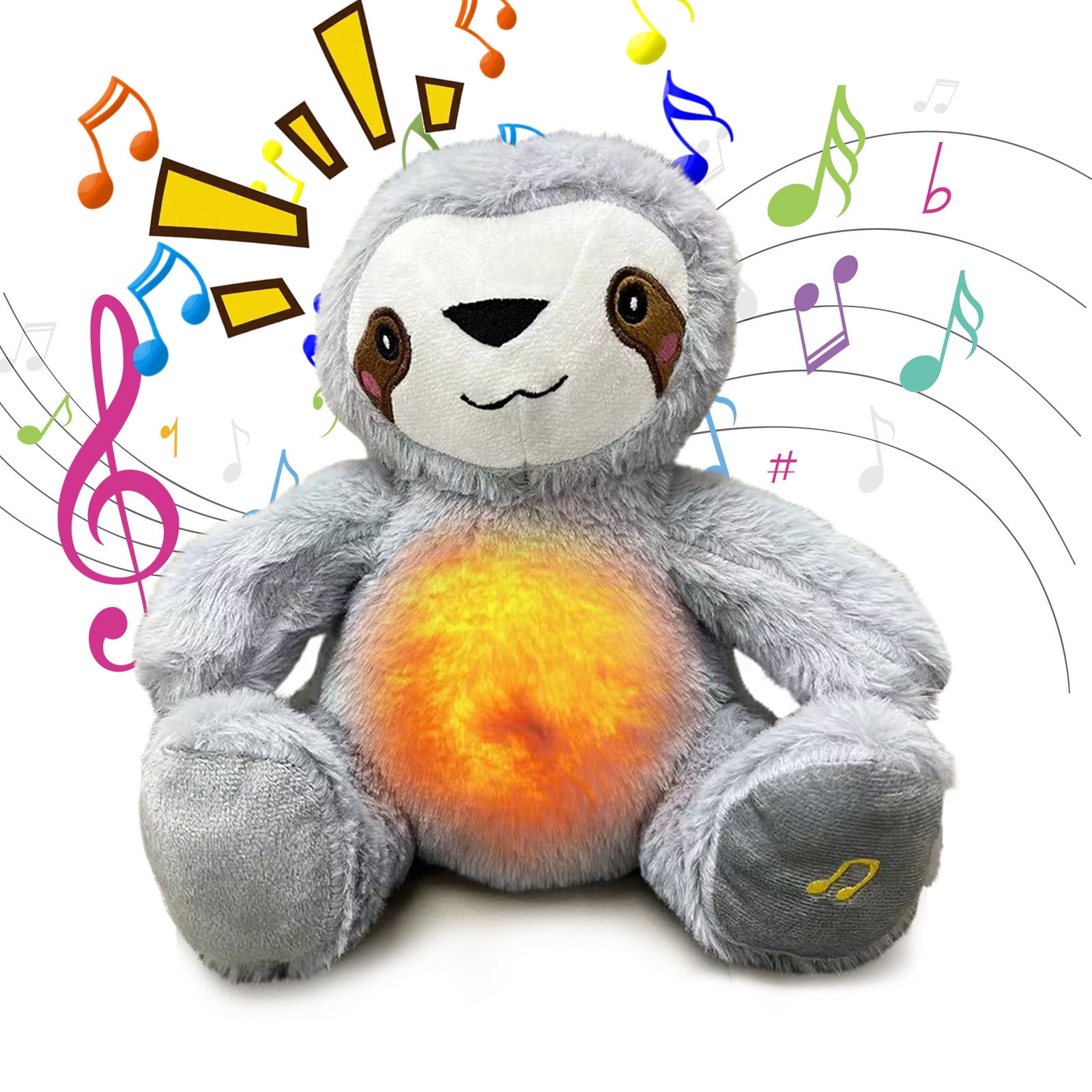 2025 New Breathing Stuffed Animal, Soothe Snuggle Bear Plush, Soothing ...