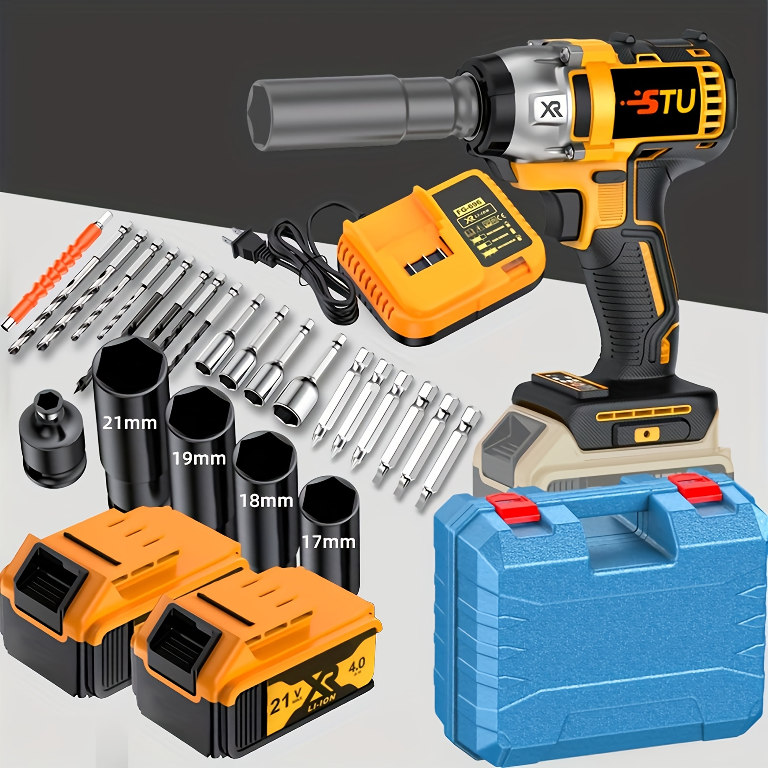 2025 New Brushless Lithium-Ion Cordless Impact Wrench - Rechargeable ...