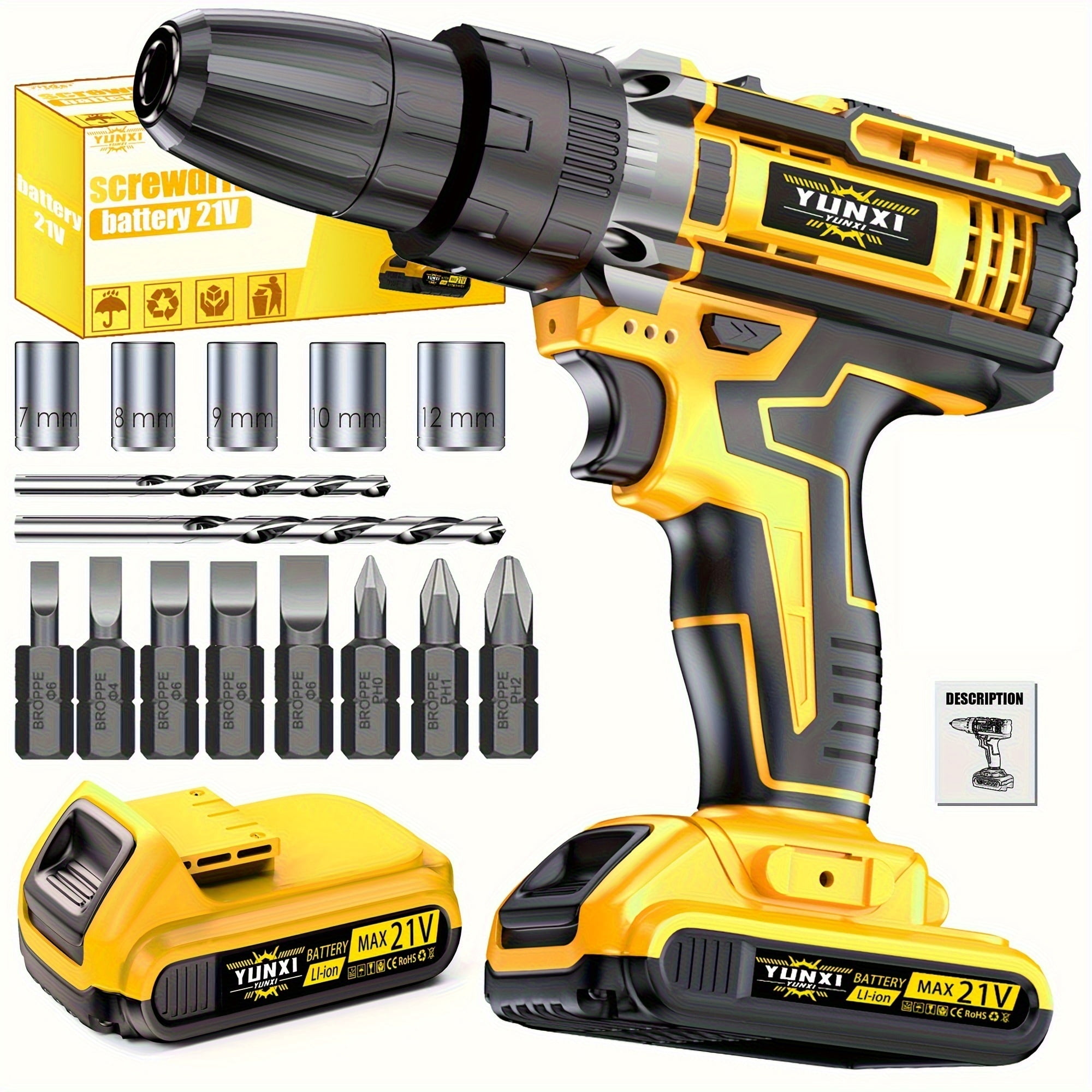 2025 New Brushless Lithium-Ion Wrench, Wireless Wrench, Rechargeable ...