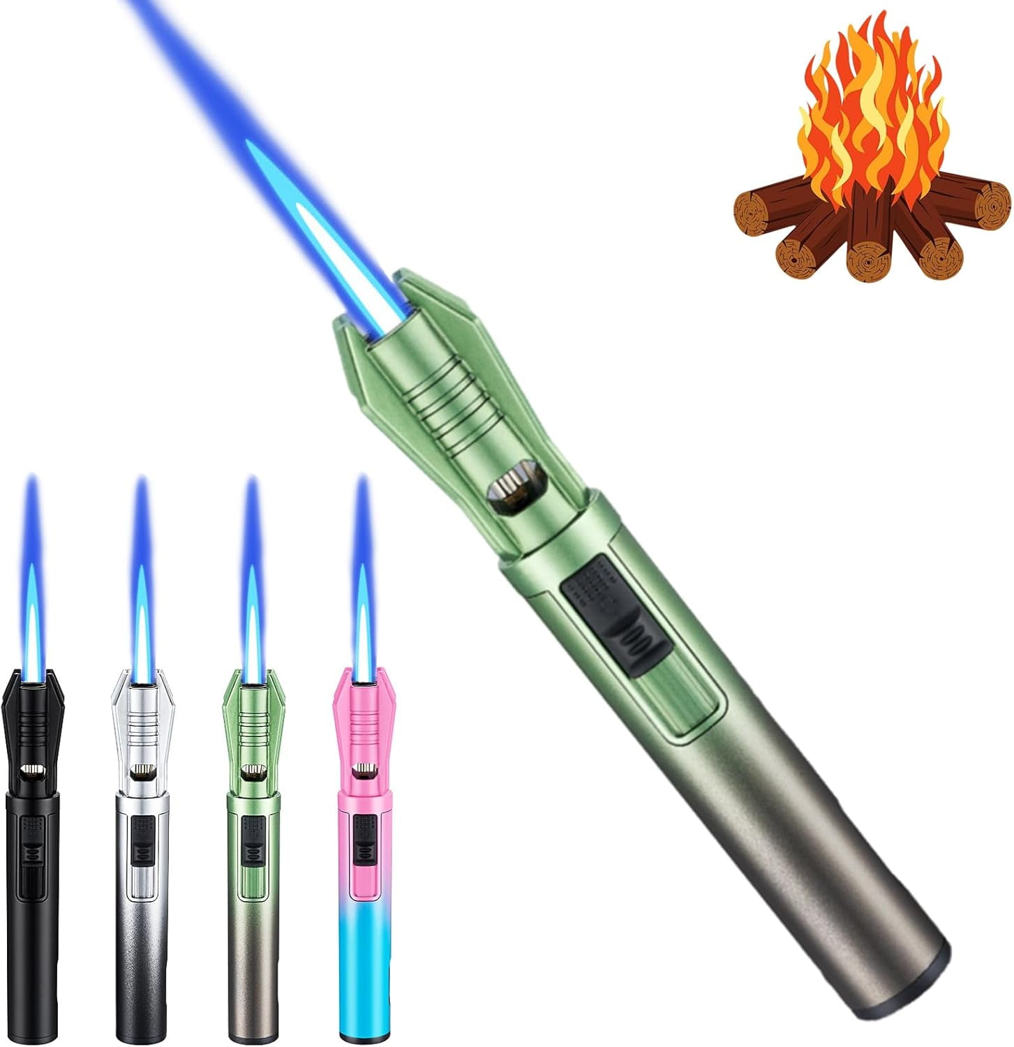 2025 New Camping Outdoor Windproof Straight Flame Lighter, Windproof ...