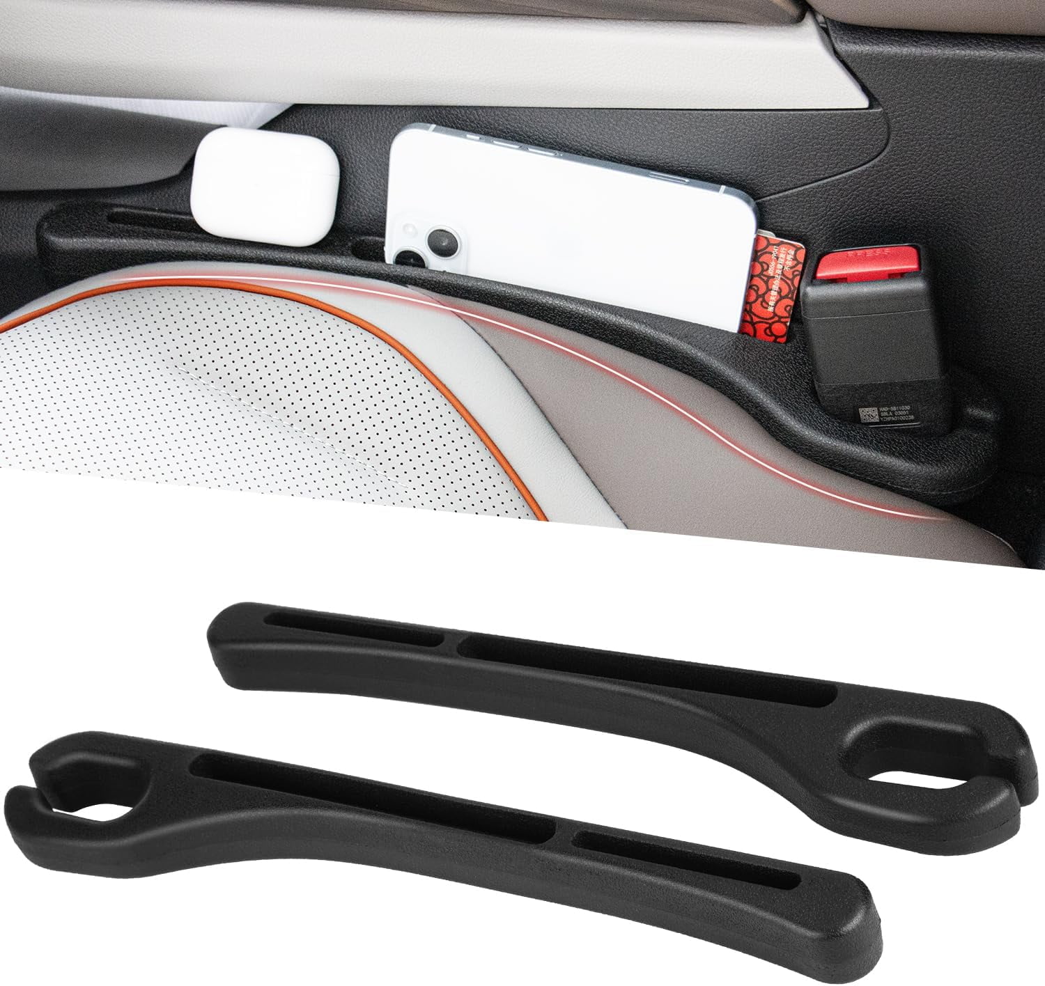 2025 New Car Seat Gap Filler 2 Pack, Gap Stopper Fill Gap Between Seat ...