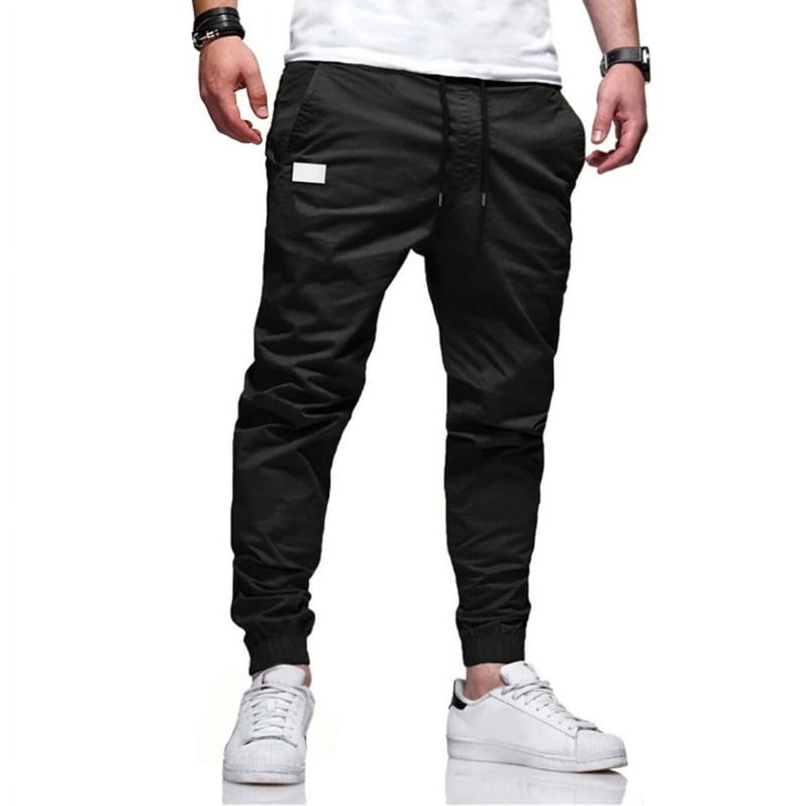 2025 New Cargo Pants Men's Loose Straight sports Clothing Solid color ...