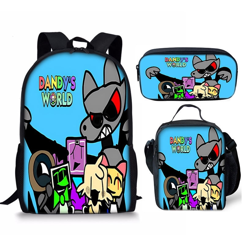 2025 New Cartoon Anime Dandy's World Student Backpack Three-Piece Set ...
