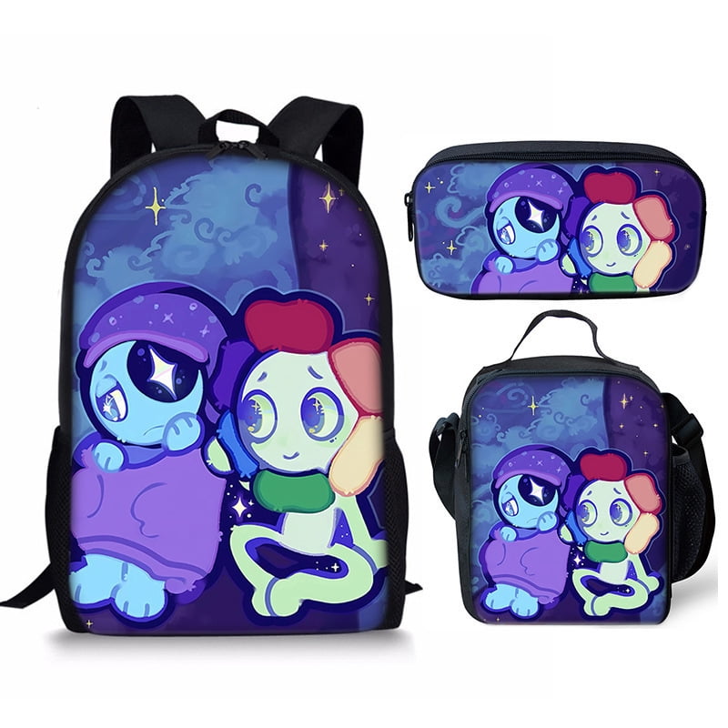 2025 New Cartoon Anime Dandy's World Student Backpack Three-Piece Set ...