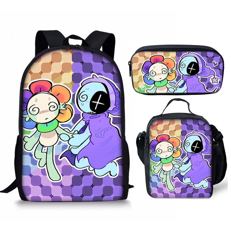 2025 New Cartoon Anime Dandy's World Student Backpack Three-Piece Set ...