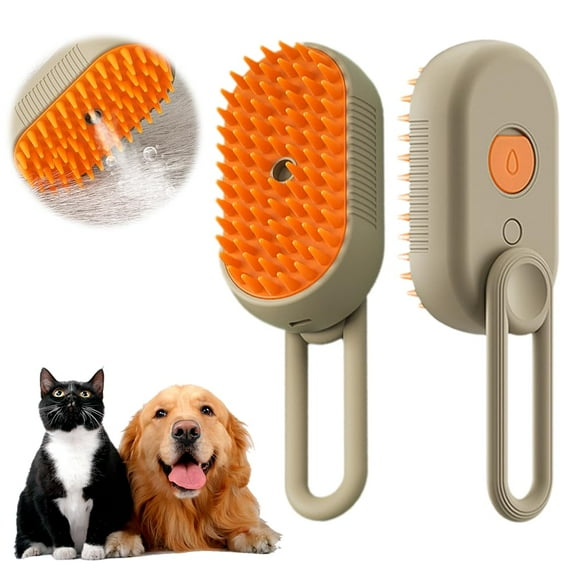 2025 New Cat Steam Brush, 3 in 1 Pet Steam Groomer Comb, Rechargeable ...