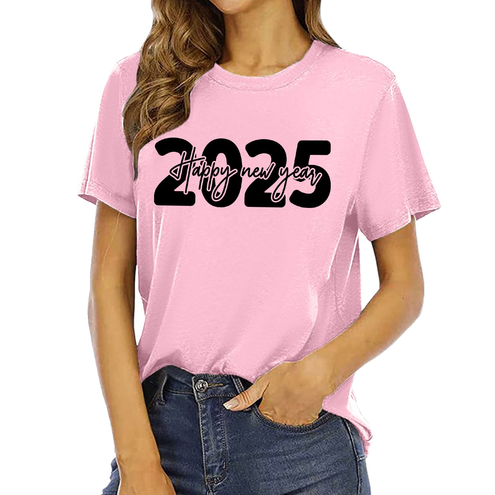 2025 New Chapters Printed T Shirt With Round Neck - Walmart.com