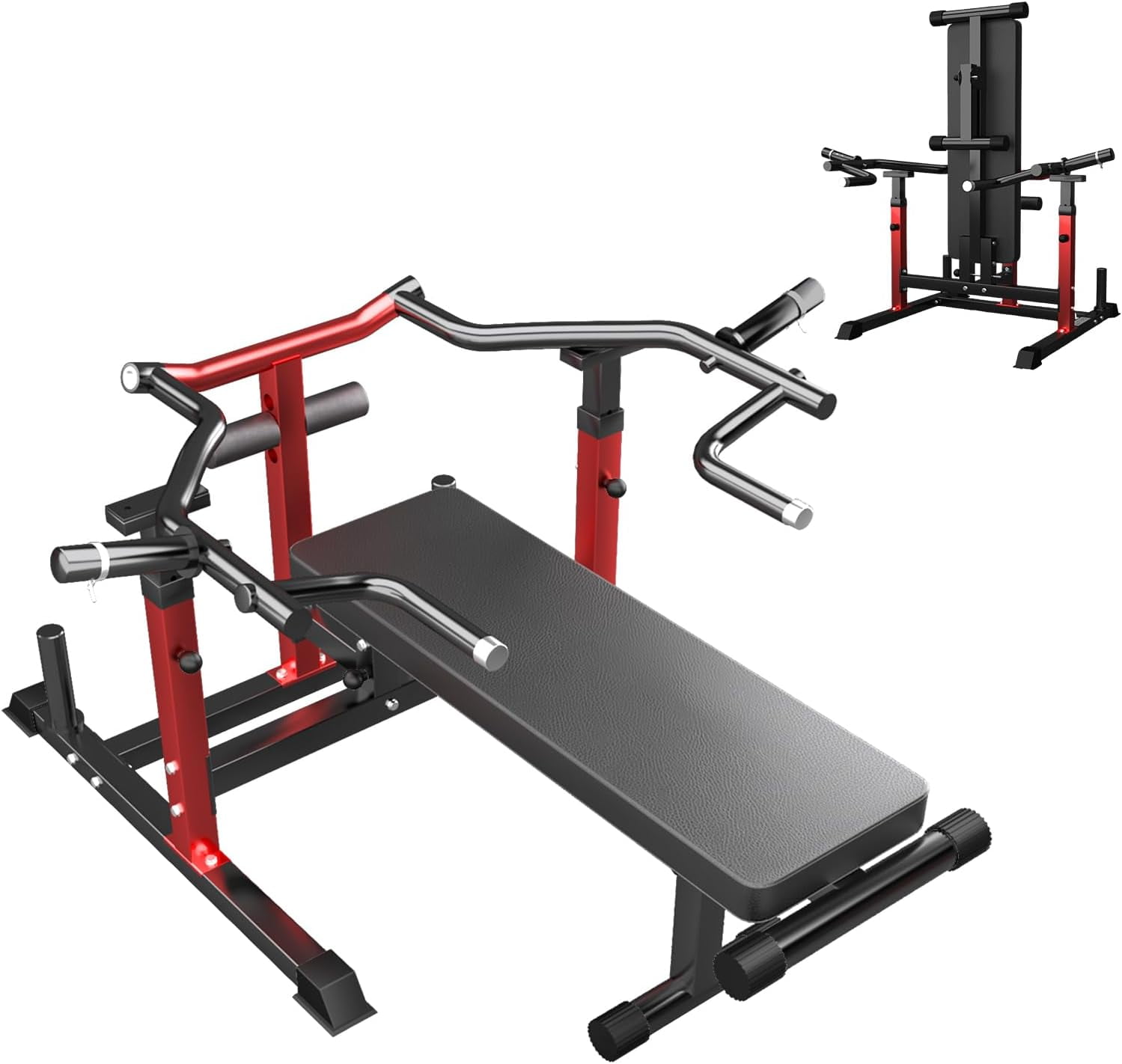 2025 New Chest Press Machine, 1200LBS Foldable Press Machine with ...