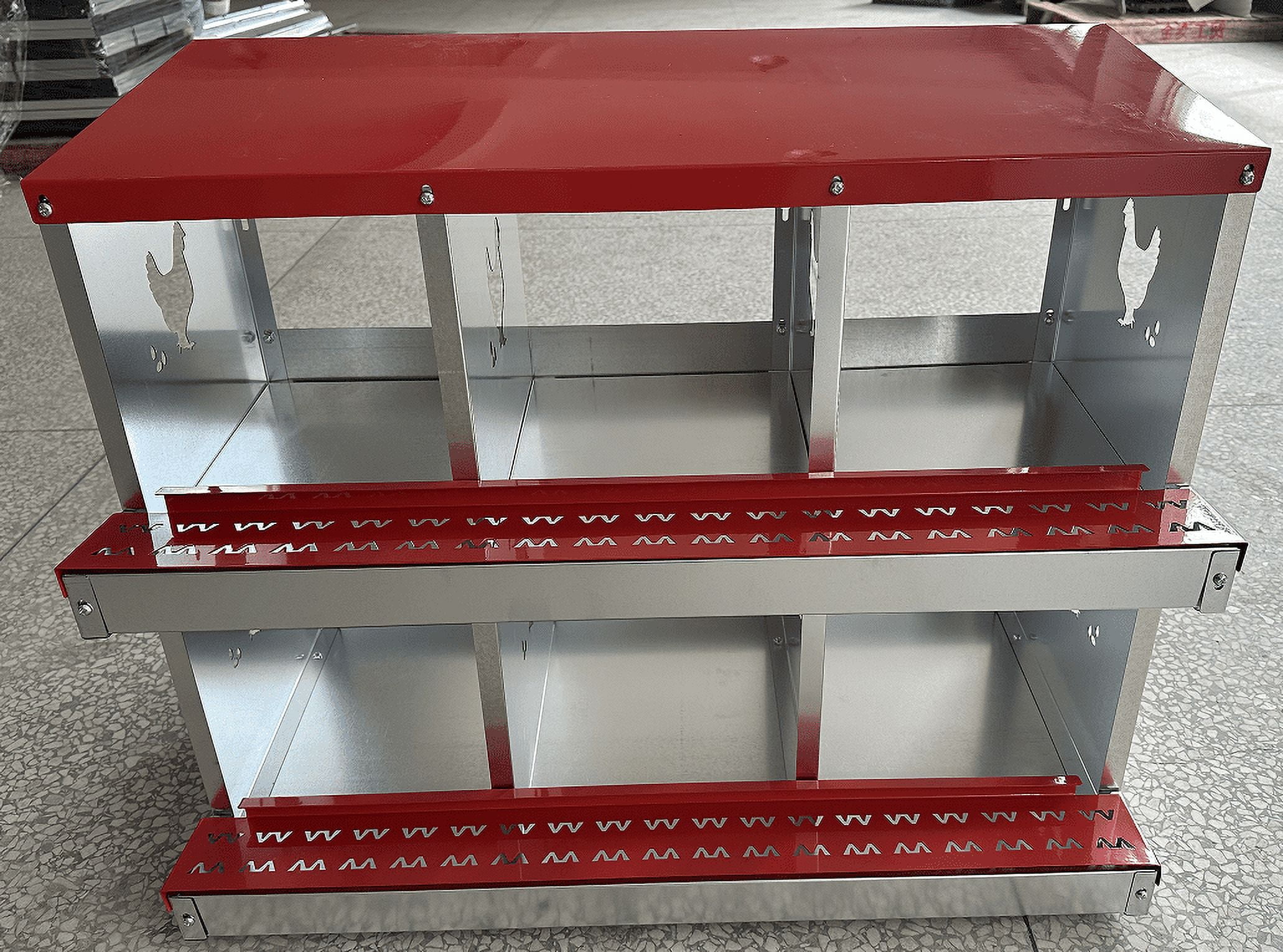 2025 New Chicken Nesting Box 6,8,10 Compartments Laying Boxes, Metal ...