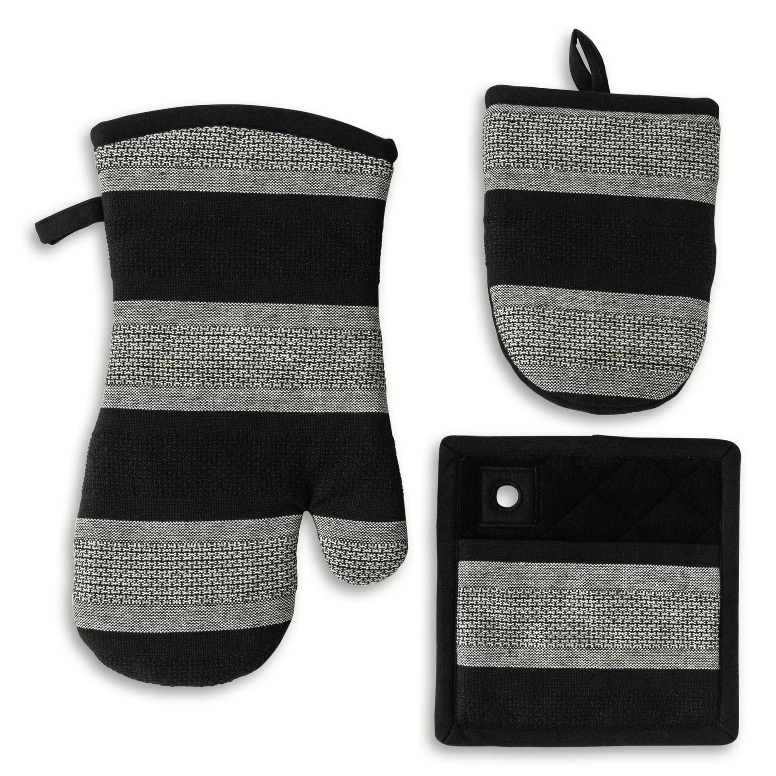 2025 New Choice,3-Pack Kitchen Set, Oven Mitt, Potholder, Mini Mitt ...
