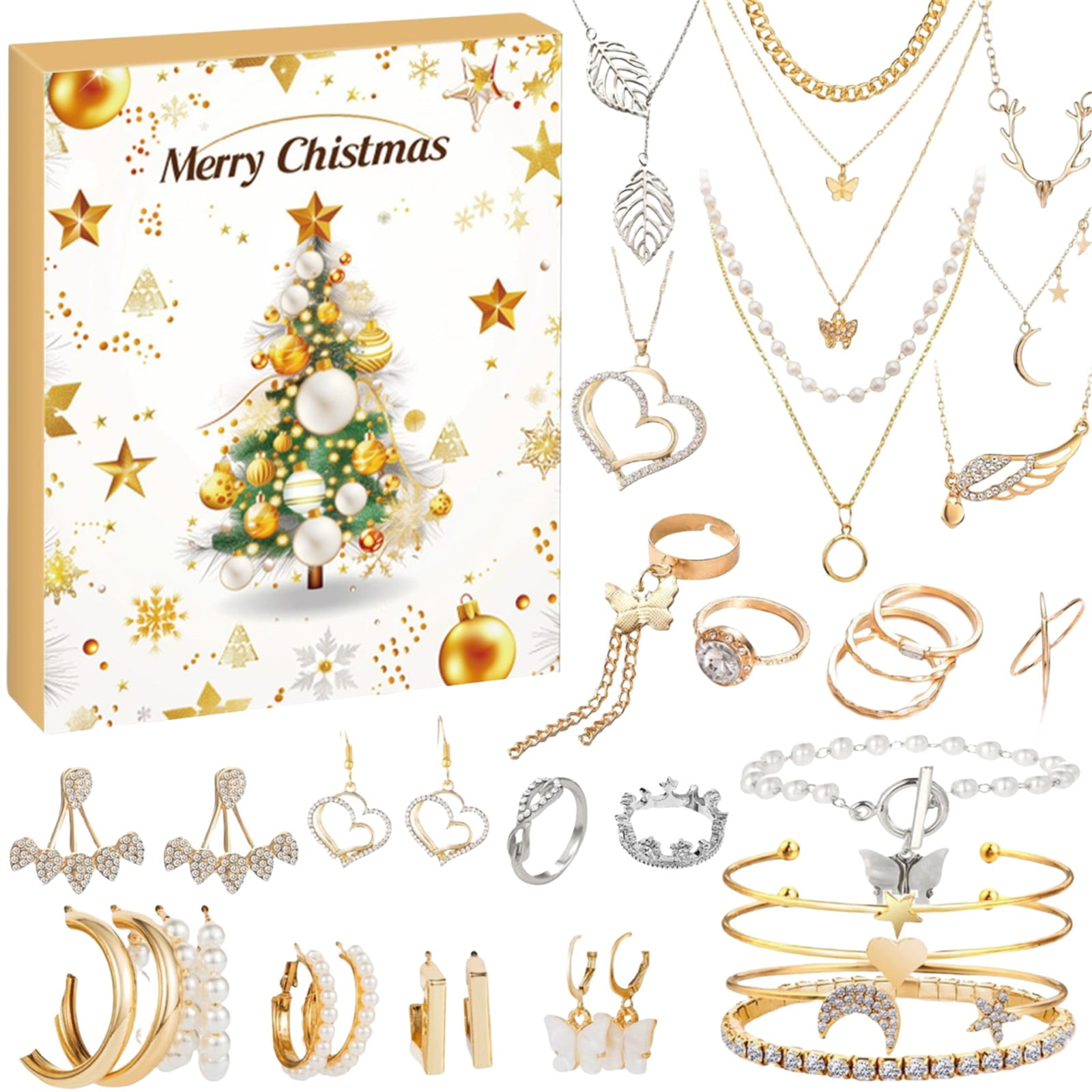 2025 New Christmas Advent Calendar, Christmas Flash Jewelry Advent ...
